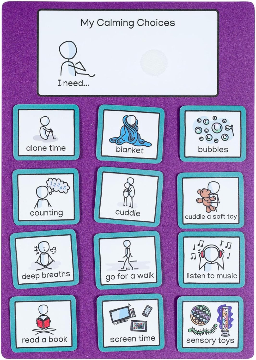 Calming Chart to support ADHD - autism - anger management - with visual ...