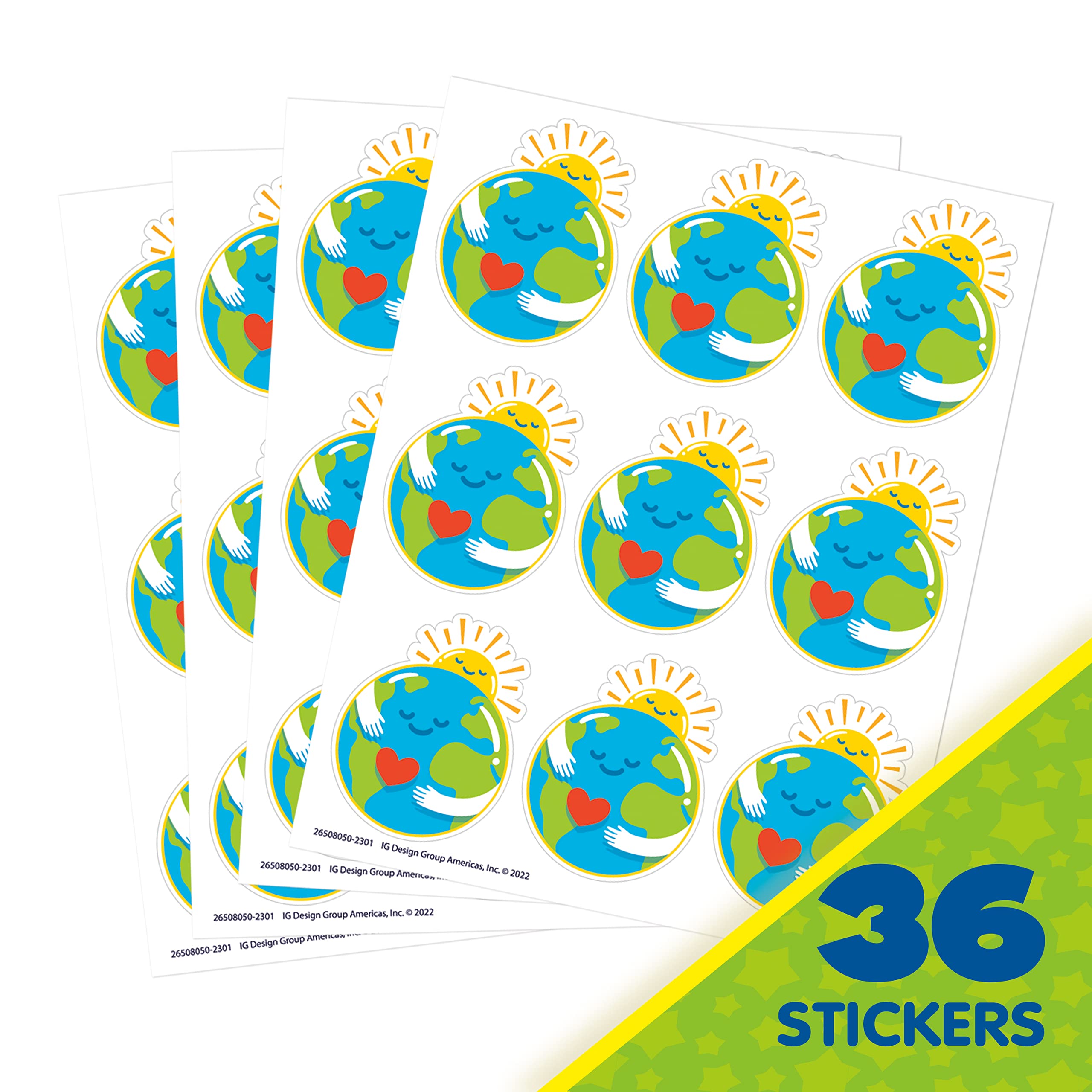 Snapklik.com : Eureka Planet Earth Extra Large Stickers For Kids And ...