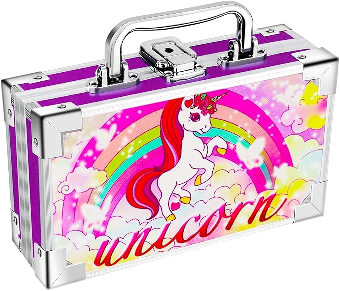 Amazon.com: SORFHOUR Metal Pencil Box for Girls Kids, Pink Unicorn ...