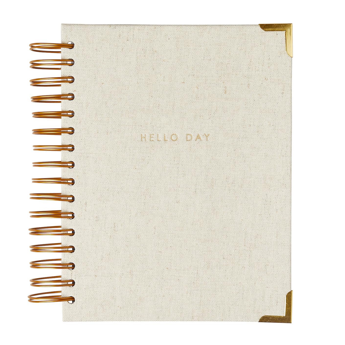 HelloDay 2025 Daily Planner Crme 450 Daily Pages Diary 2025 Elegant ...