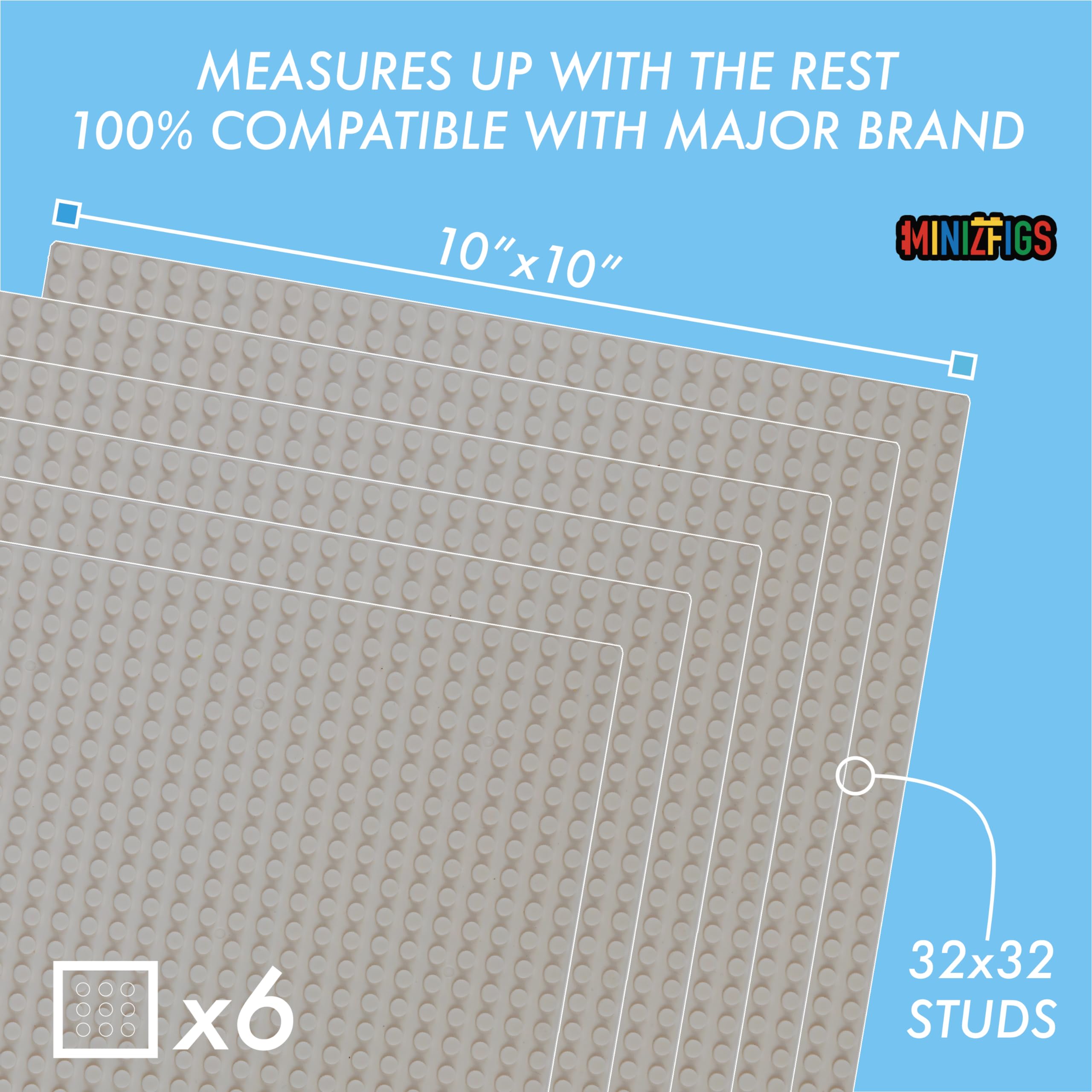 Snapklik.com : Minizfigs Classic Baseplate Building Base Plates For ...
