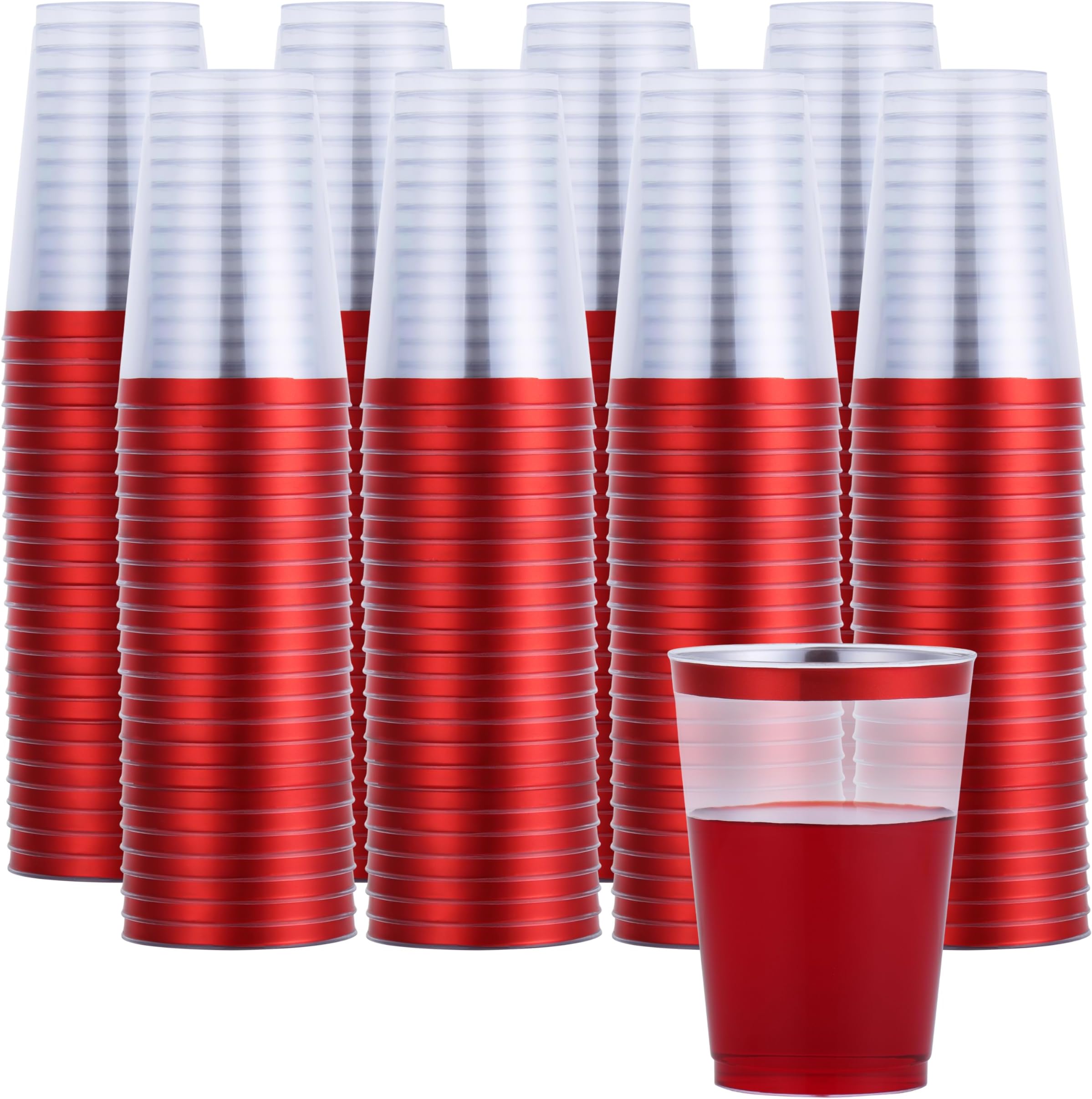 Amazon.com: Apple Red Disposable Plastic Cups - 9 oz. (72 Pieces ...