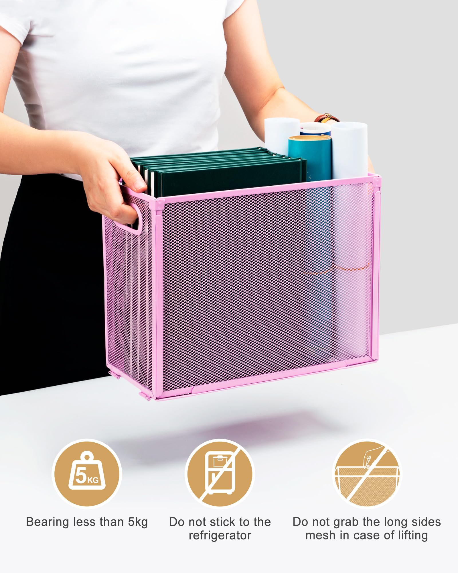 Snapklik.com : Oterri Hanging File Organizer, Metal File Organizer ...