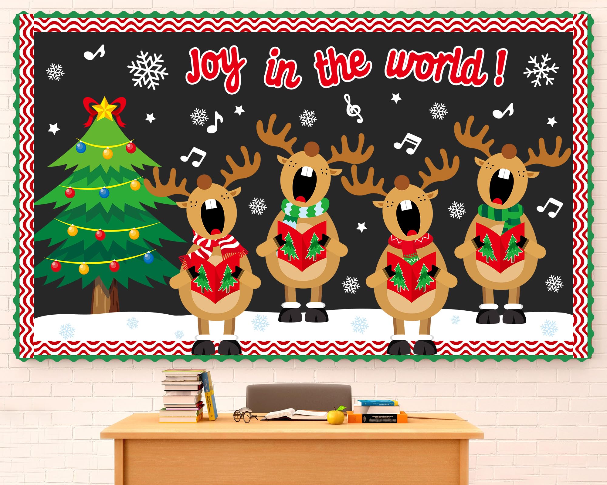 Amazon.com: Christmas Bulletin Board Set Christmas Classroom Decoration ...