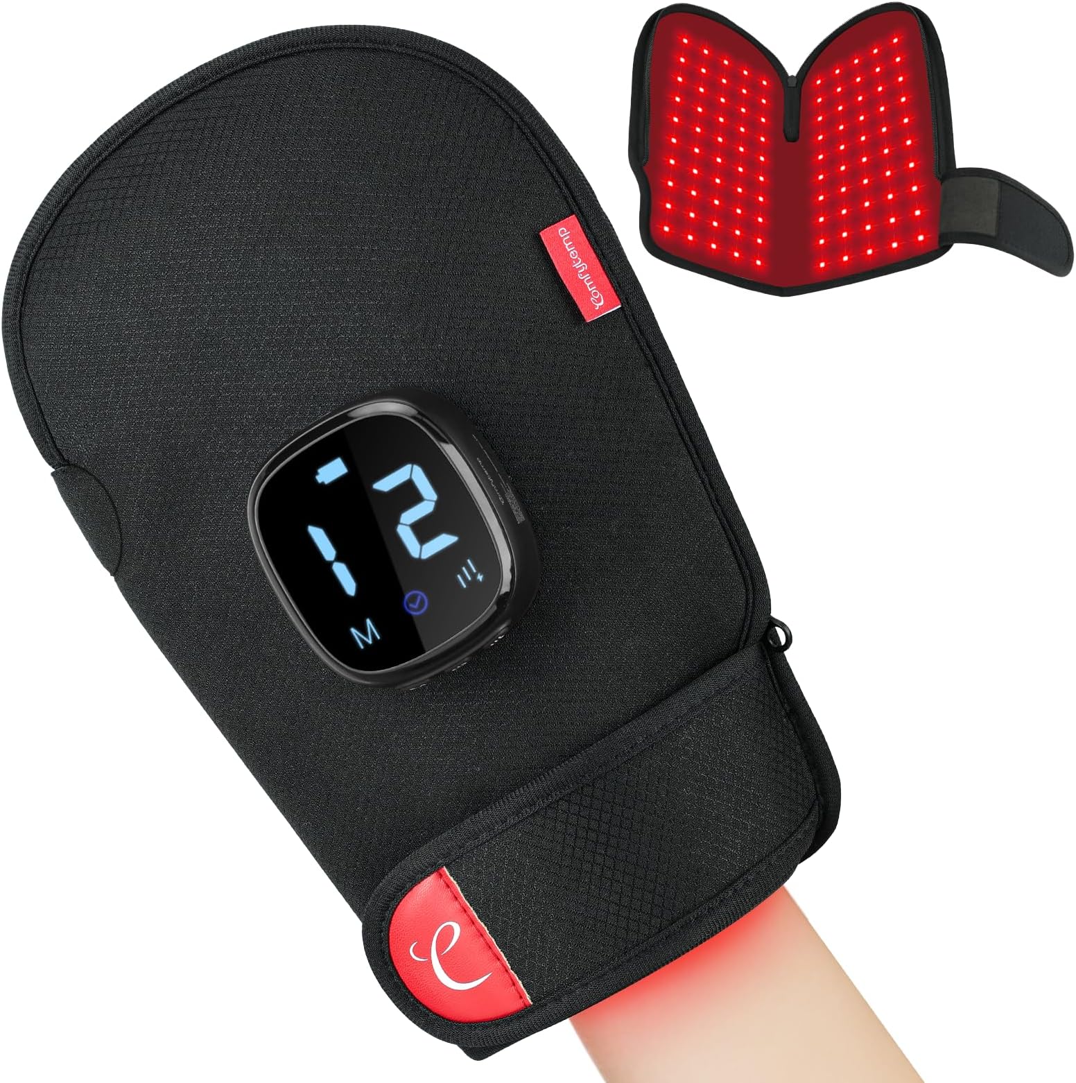 Amazon.com: Comfytemp 5000mAh Cordless Red Light Therapy Glove for Hand ...