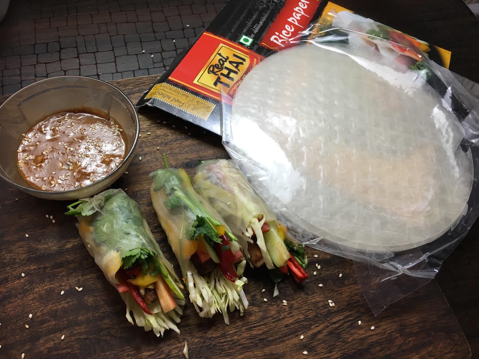 Real THAI Original Thai Cuisine Rice Paper Round 22 cm, 100 gram ...