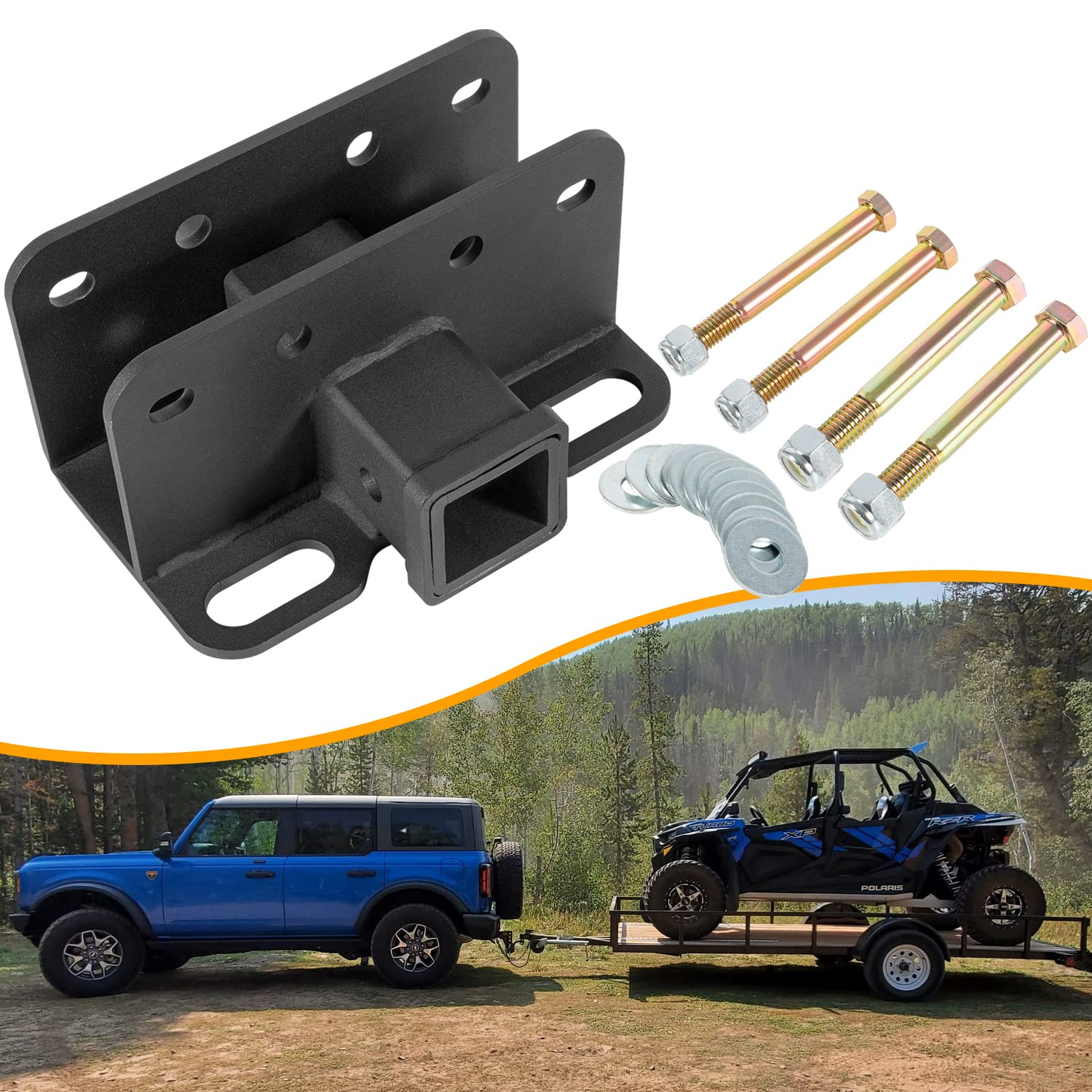 Accessories Class III 2" Receiver Hitch For Ford Bronco 2021 2022 2023 ...