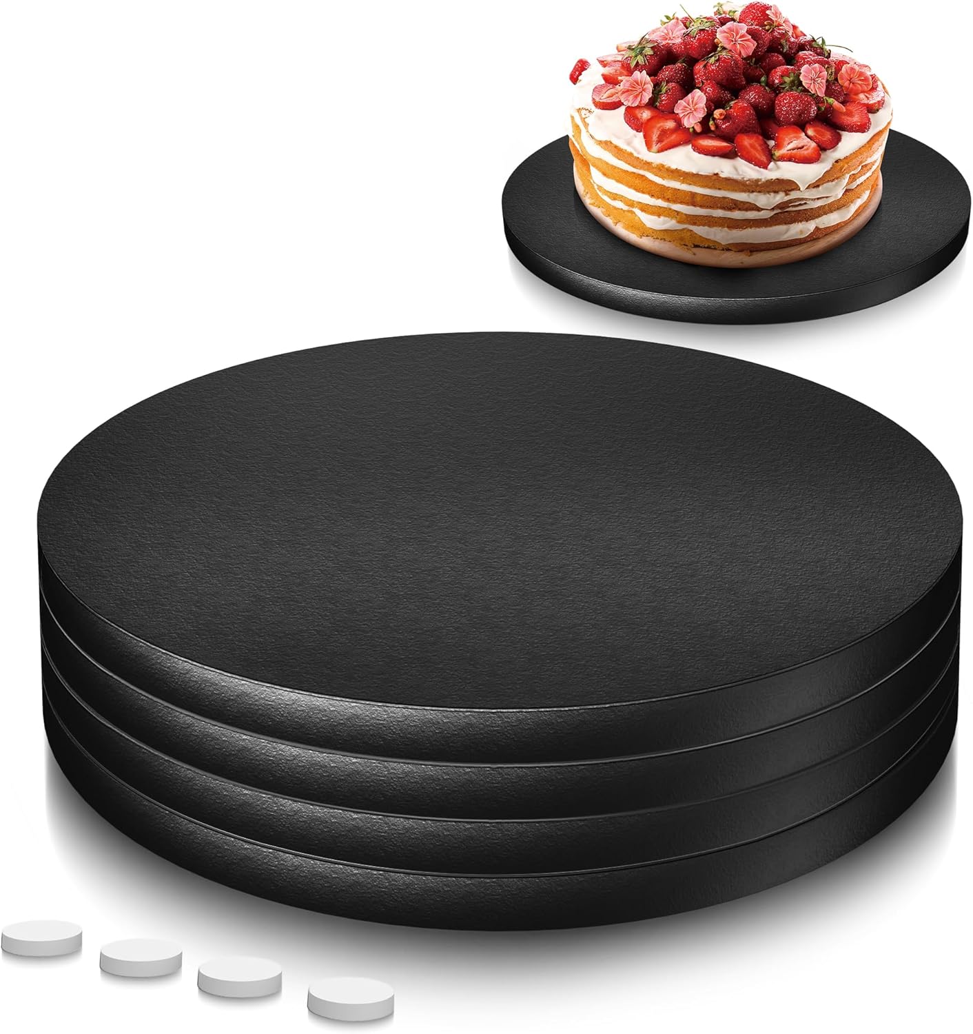 Amazon.com: POPUPARTY Cake Boards 8 Inch, Greaseproof & Sturdy, 8 Inch ...