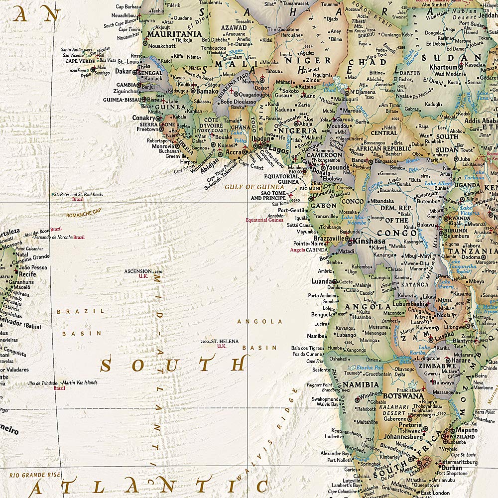 Snapklik.com : National Geographic World Wall Map - Executive