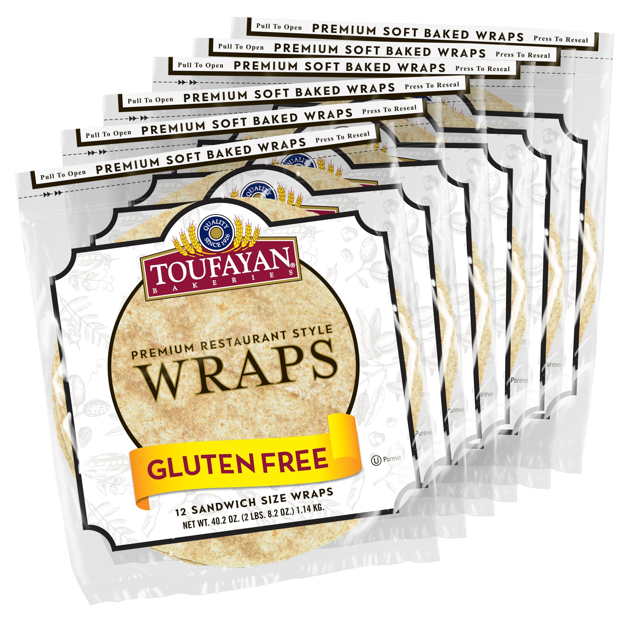Amazon.com: Toufayan Gluten Free Tortilla Wraps (Wholesale/Foodservice ...
