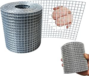 Amazon.com : Galvanized Hardware Cloth 1/4 Inch Mesh 4in X 20ft 23 ...