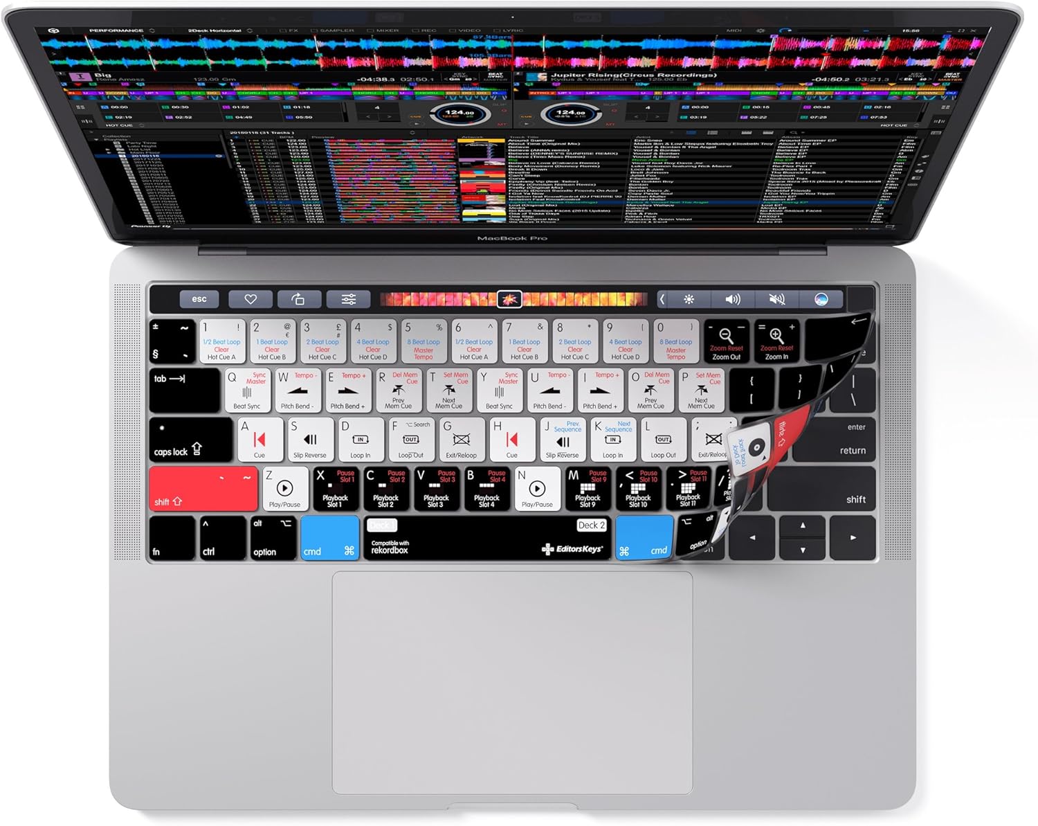 Amazon.com: RekordBox Keyboard Cover | Fits MacBook Pro with Touch Bar ...
