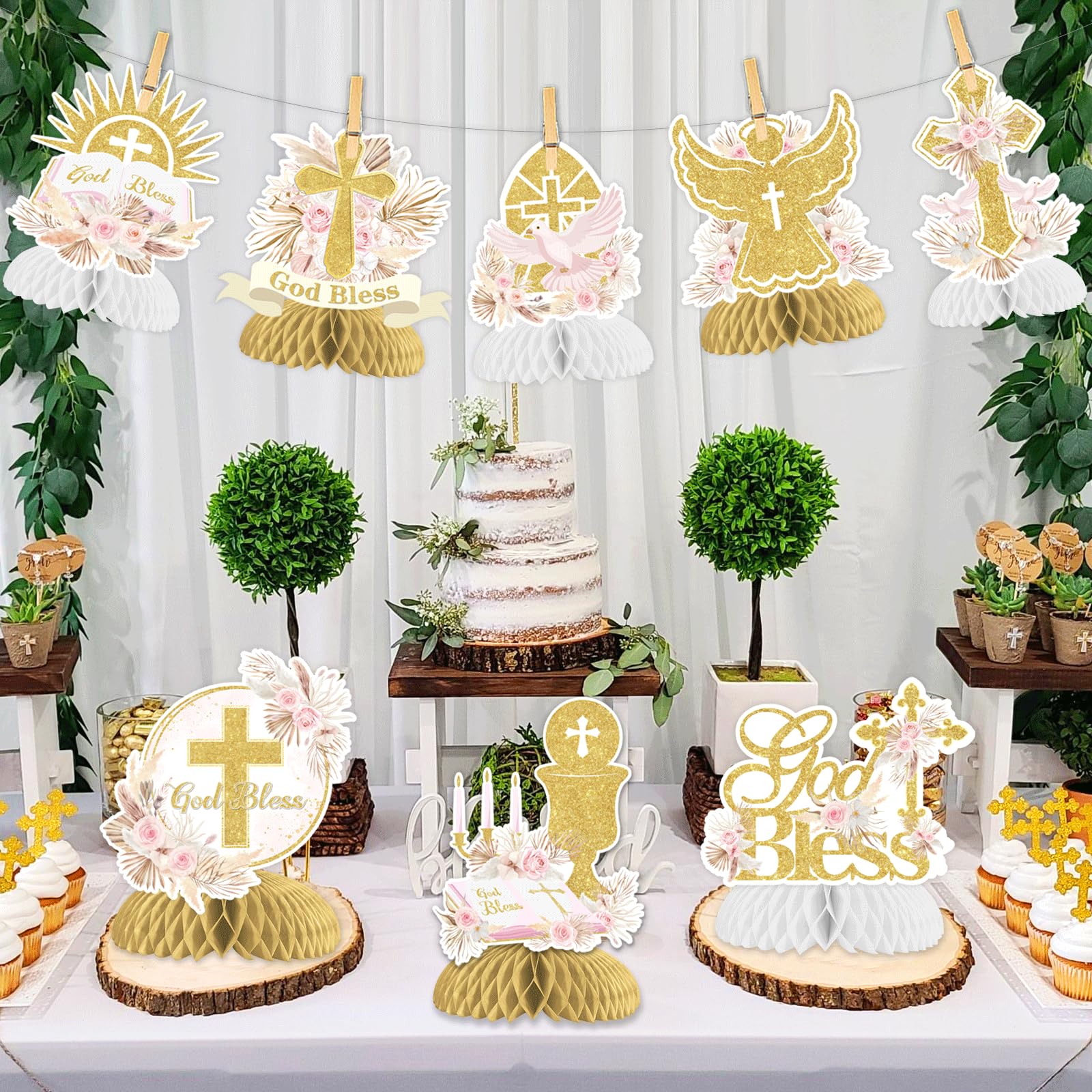 Christening Table Decorations