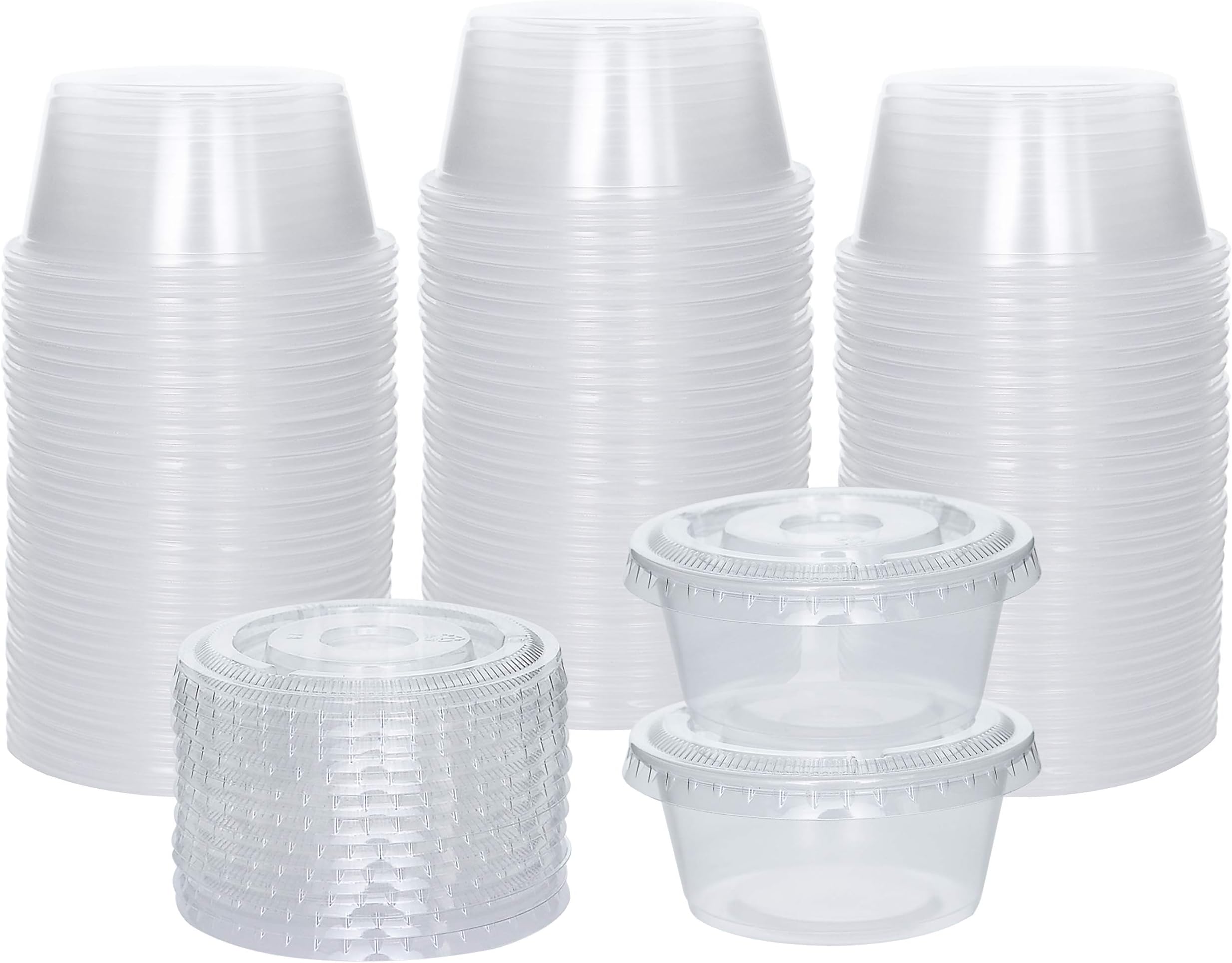 Amazon.com: Gerrii 500 Count Plastic Disposable Portion Cups Without ...