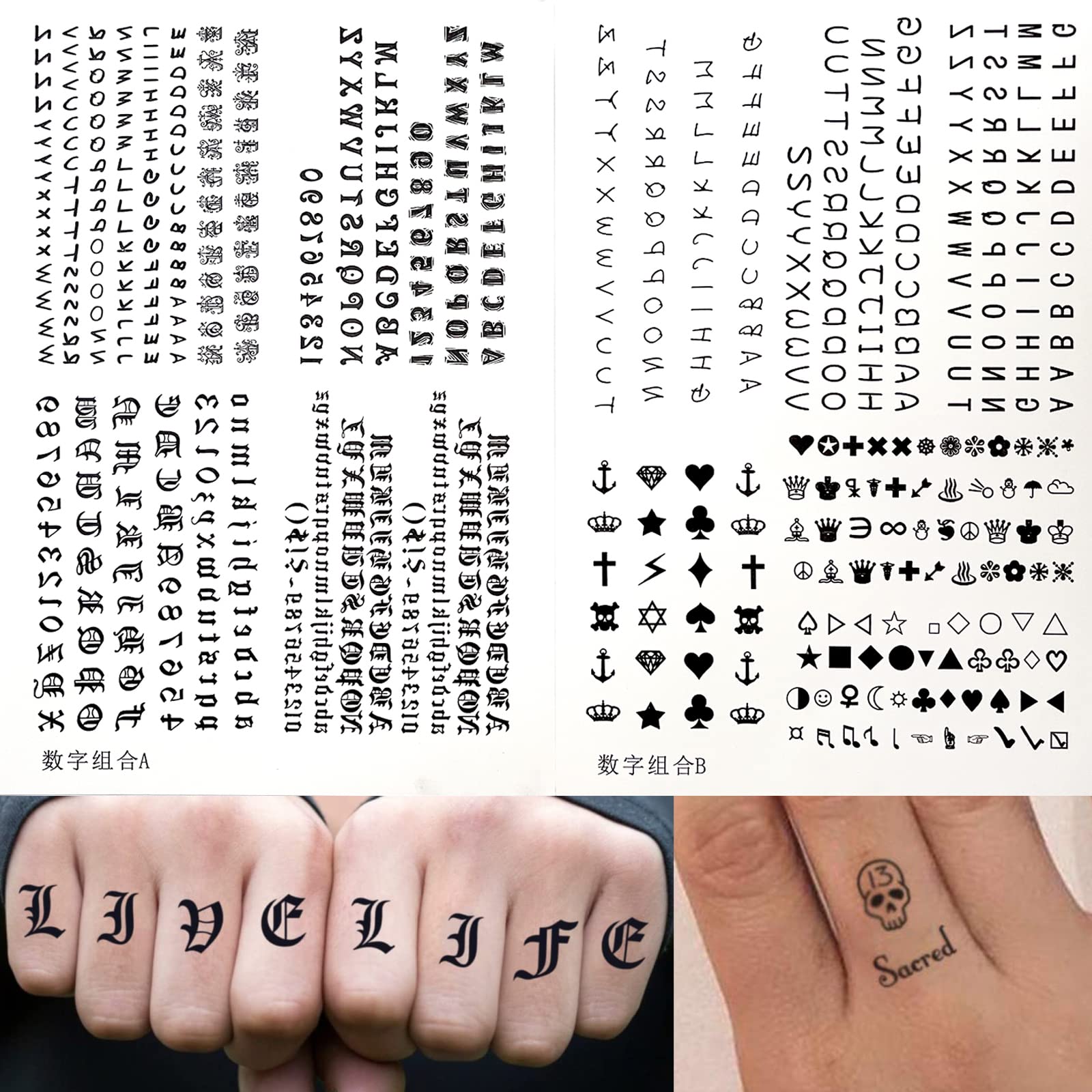 A Alphabet Tattoos For Men On Hand