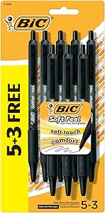 Bic Soft Feel Pens Qty 5+3 Free : Amazon.co.uk: Stationery & Office ...