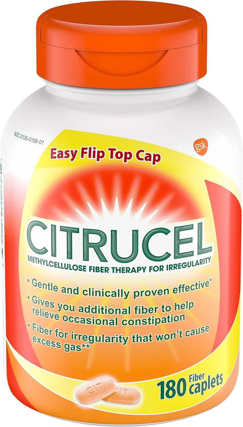 Amazon.com: Citrucel Caplets 180 Caplets (Pack of 3) : Health & Household