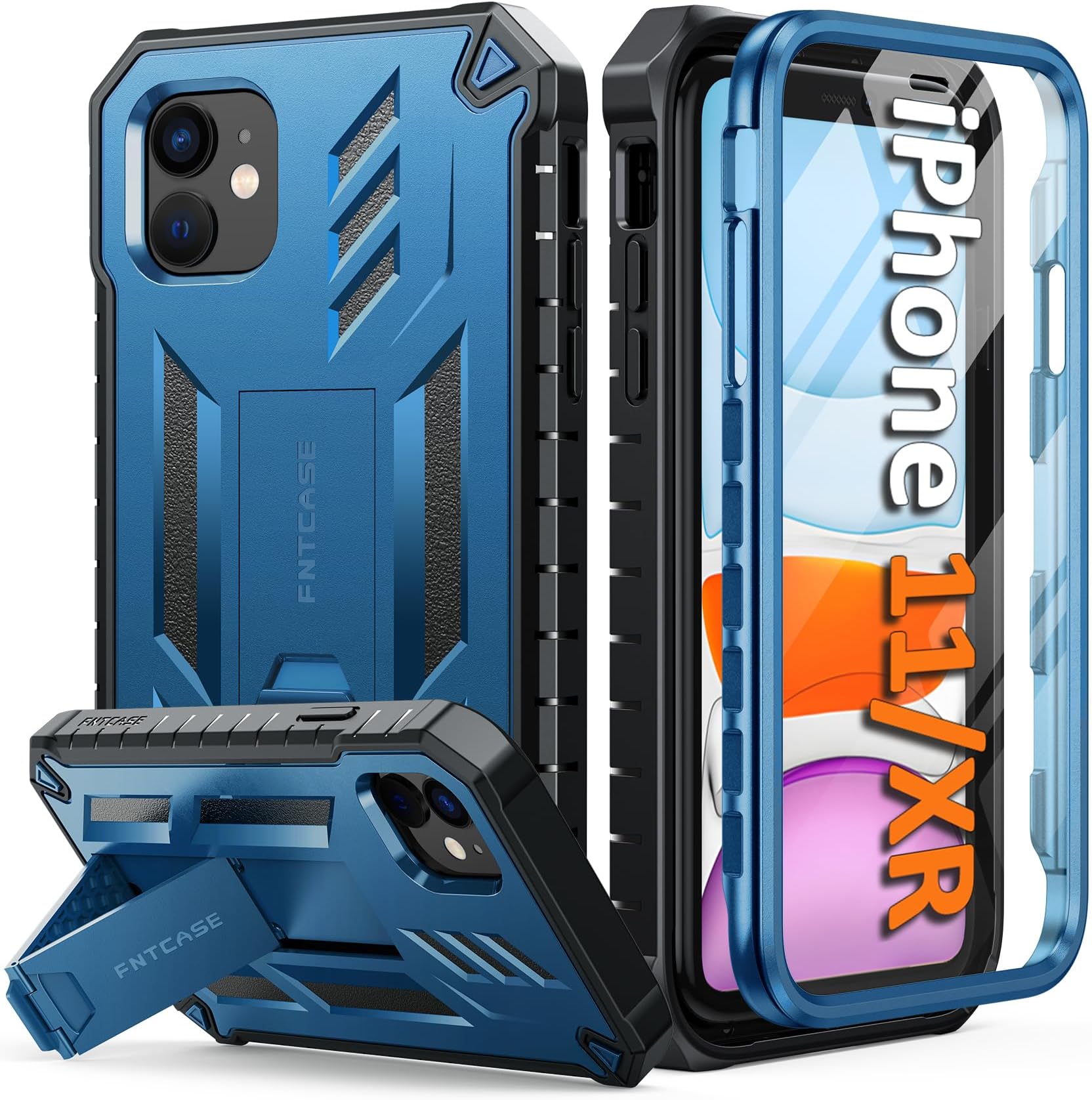 Amazon.com: Military Grade Drop iPhone 11 Case with Tempered Glass ...