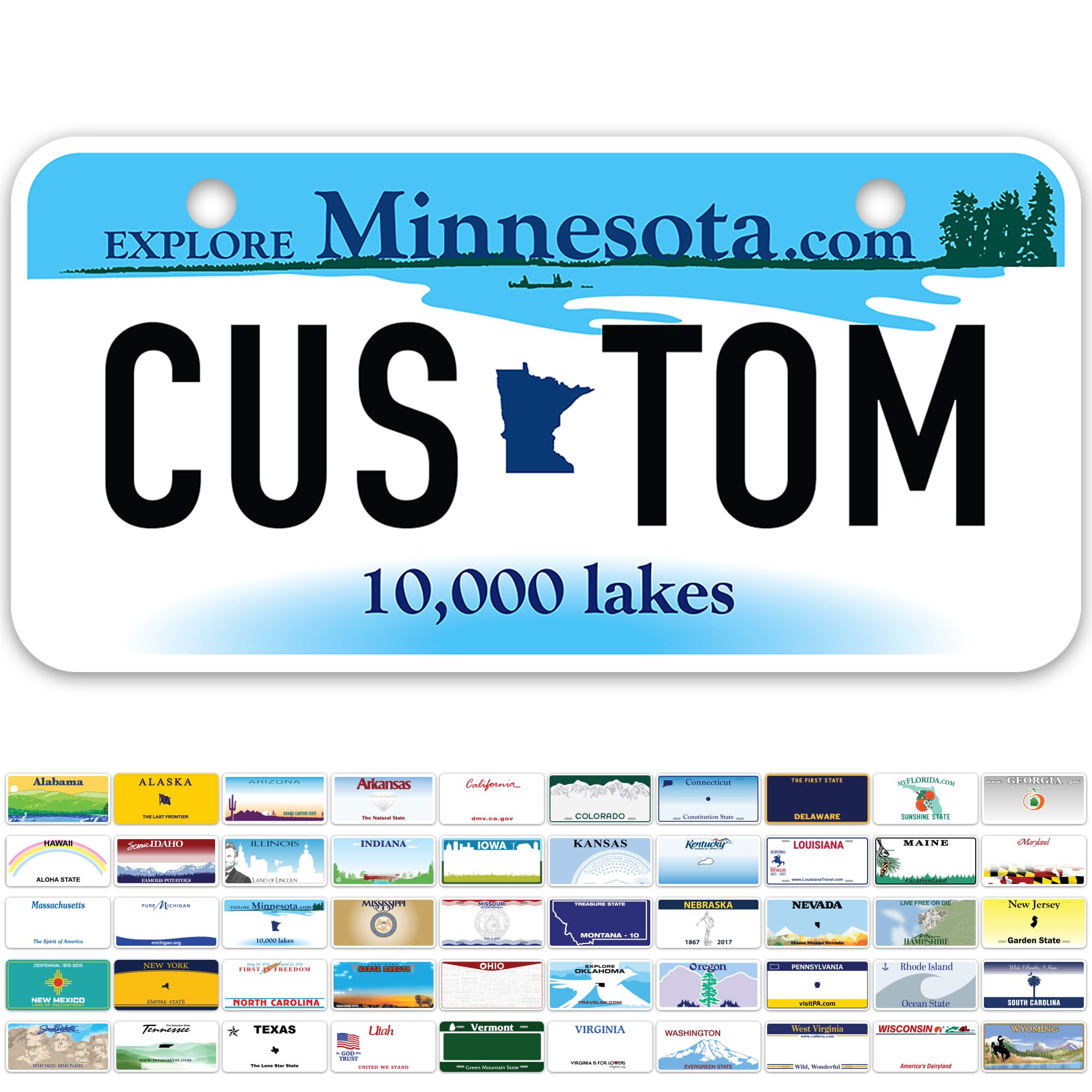 Amazon.com: Mini License Plates, Personalized License Plates, Custom ...