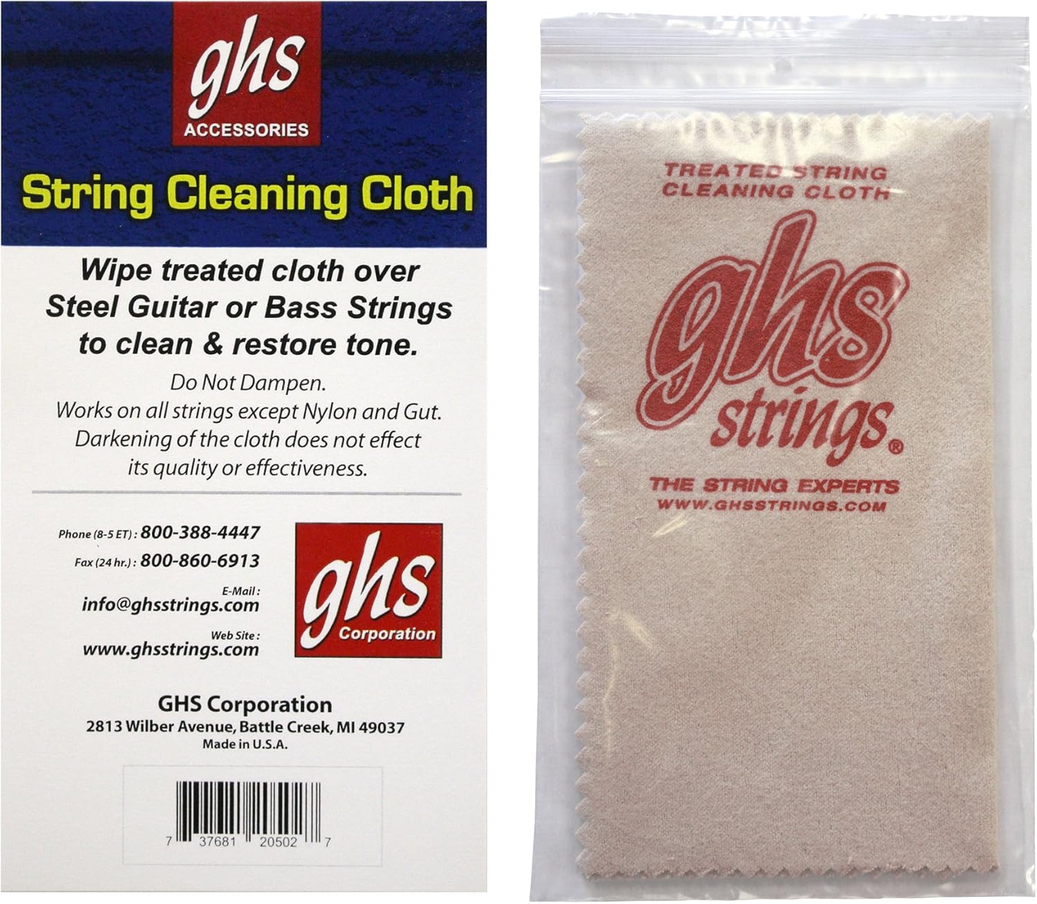 Amazon.com: GHS Strings Cloth Guitar Cleaning and Care Product (A8 ...