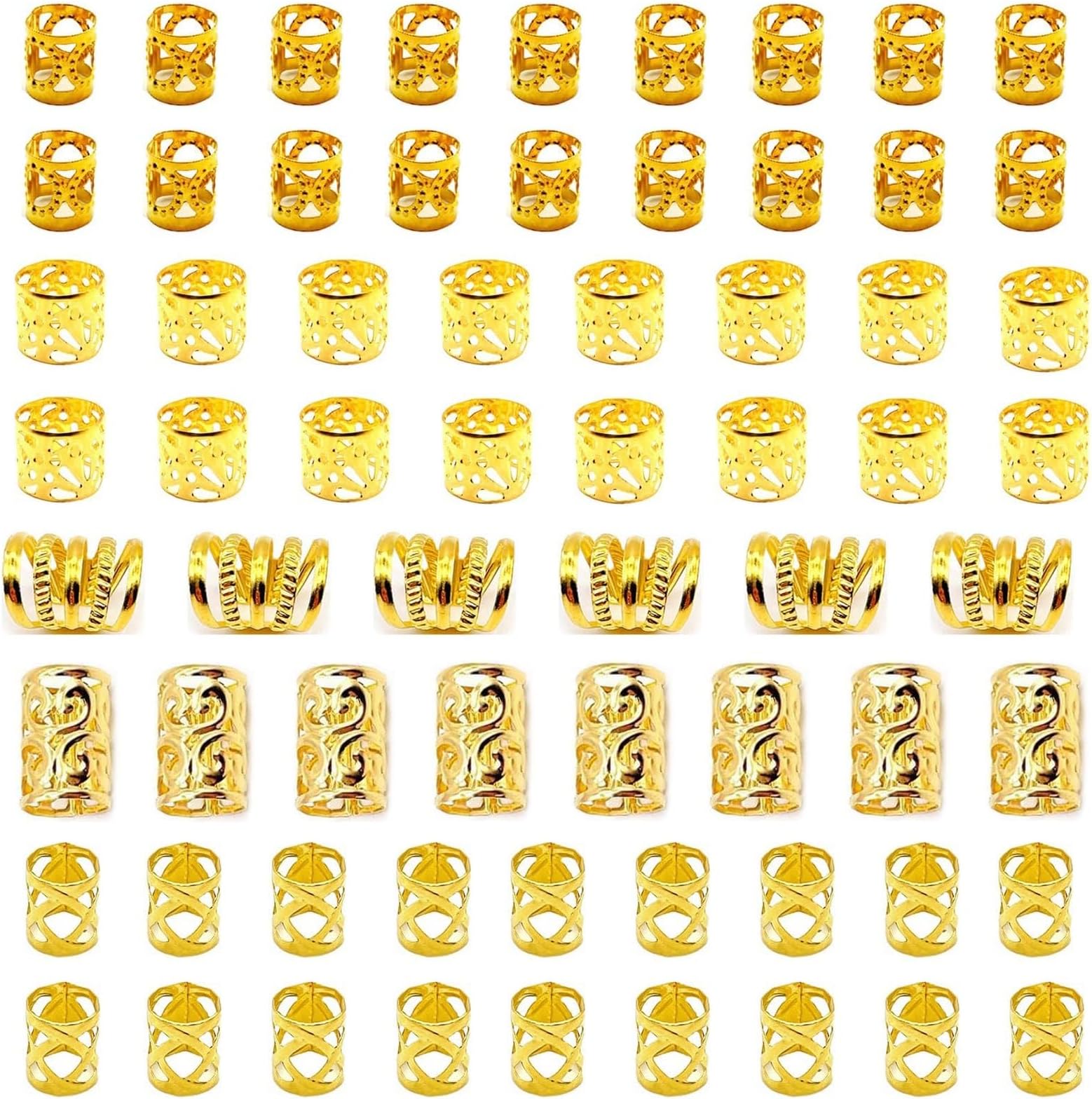 Amazon.com : Lucomb 259 Pcs Hair Jewelry for Braids, Loc Jewelry for ...