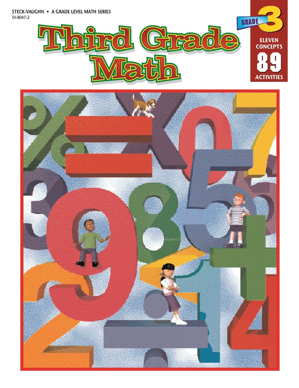 Grade Level Math Workbook Grade 3 : Steck-Vaughn: Amazon.in: Books