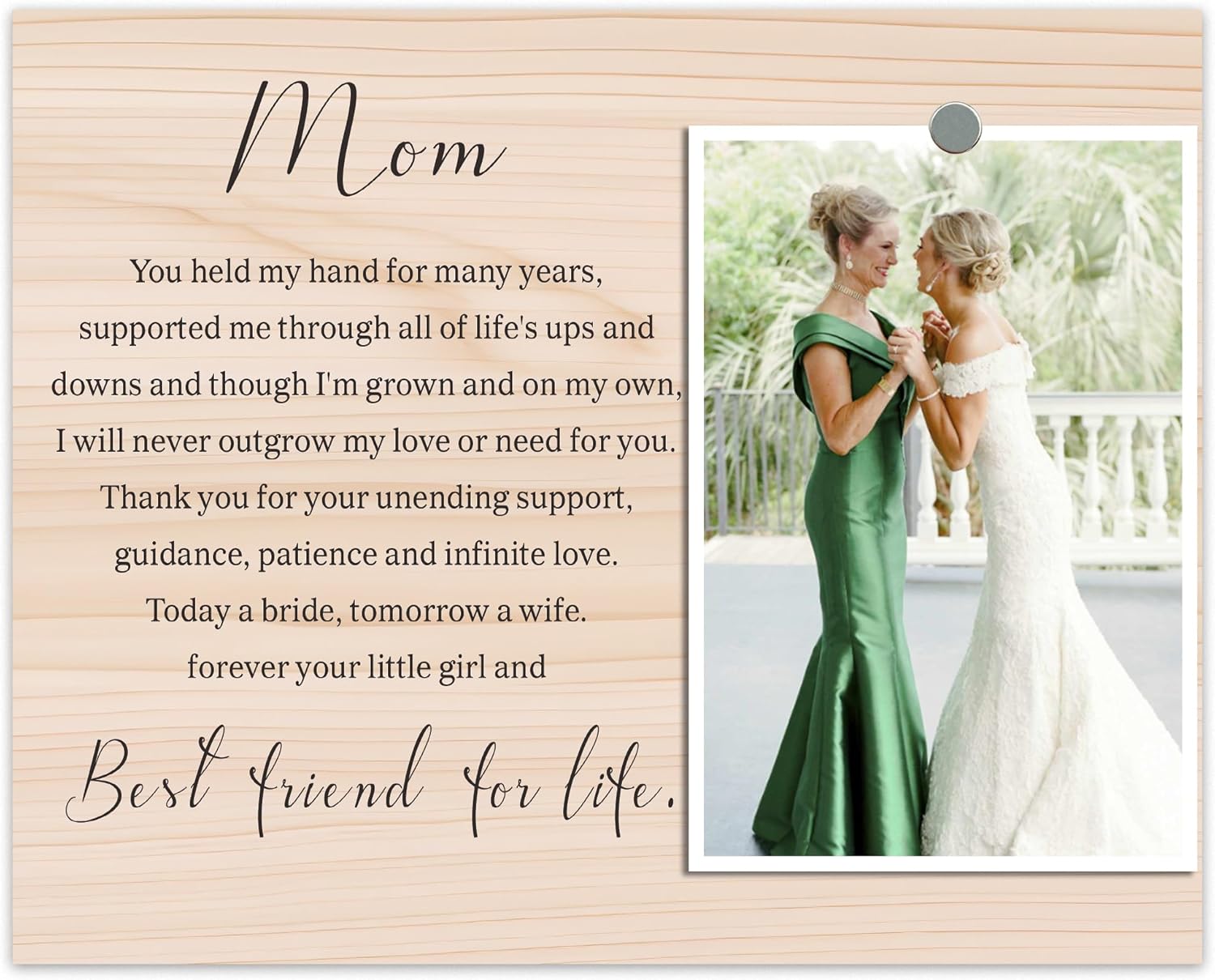 Amazon.com: XJF Today a Bride Tomorrow a Wife Forever Your Little Girl ...