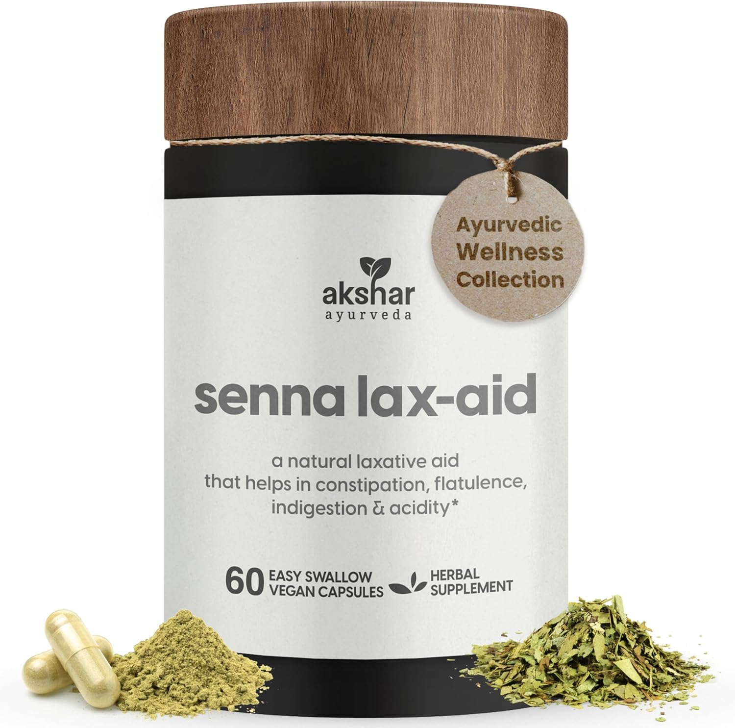 Amazon.com: AKSHAR Ayurveda - Senna Lax Aid Herbal Constipation Relief ...