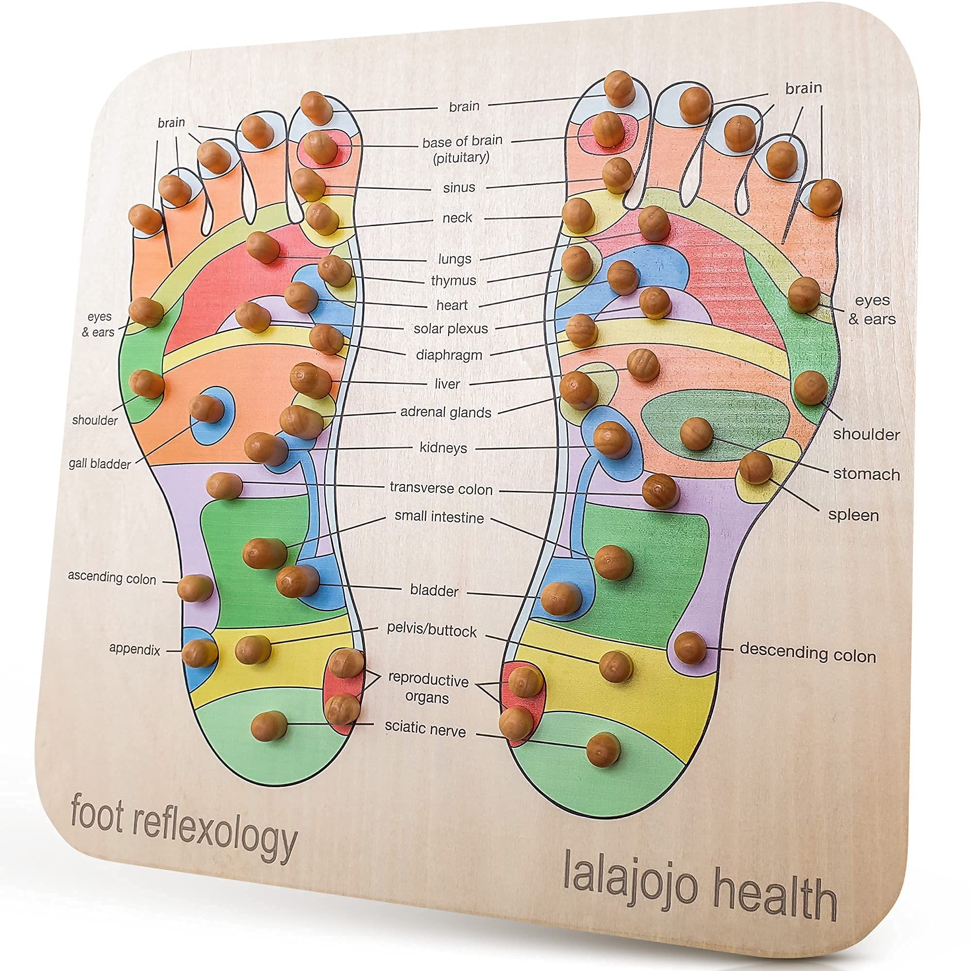 Foot Massager and Reflexology Tool - Hand Crafted Massage Board for ...
