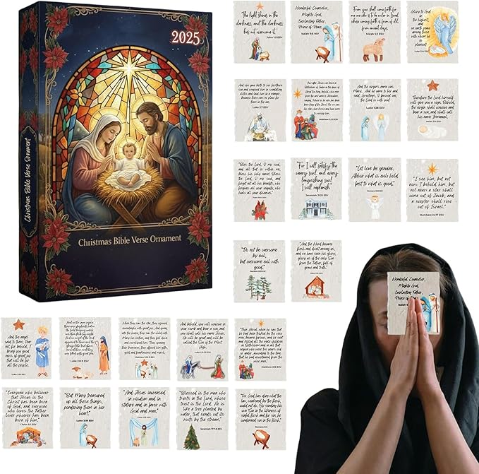 Amazon.com: Nativity Advent Calendars 2025-24 Days Bible Verse ...