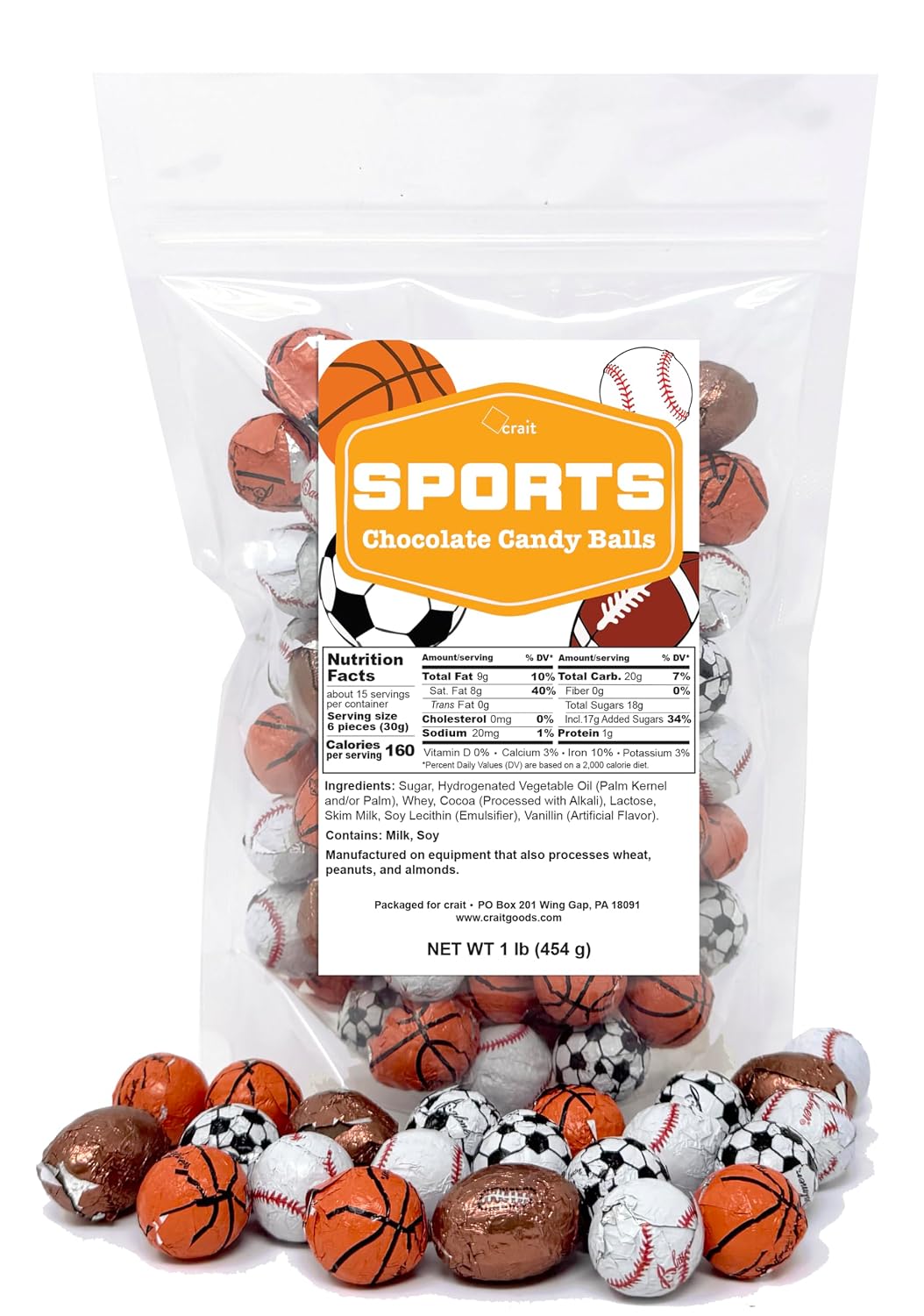 Amazon.com: Sports Chocolates, Sports Balls Candies Individually ...