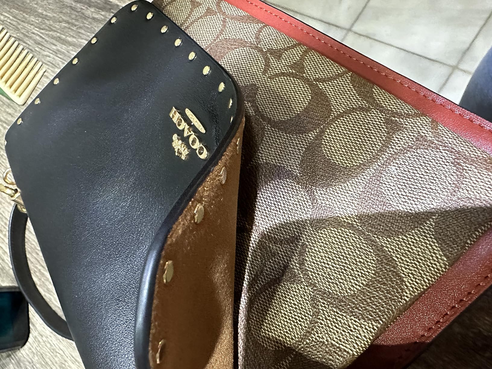 $32/mo - Finance COACH Klare Crossbody In Signature Canvas With Rivets ...