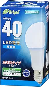 Amazon | オーム電機 LED電球(40形相当/569lm/昼光色/E26/全方向配光260°/密閉形器具対応) LDA4D-G AG27 | オーム(OHM) | LED電球 通販