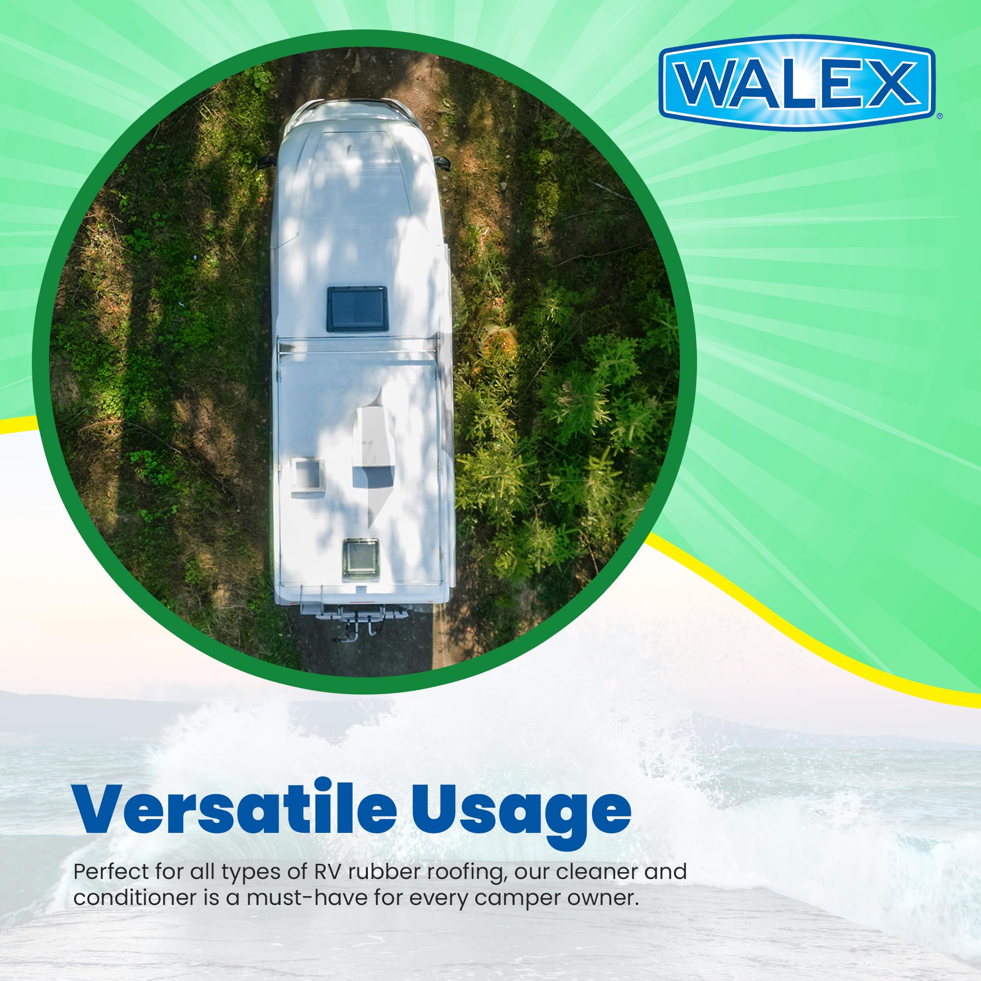 Snapklik.com : Walex RV Rubber Roof Cleaner/Conditioner - Removes Dirt ...