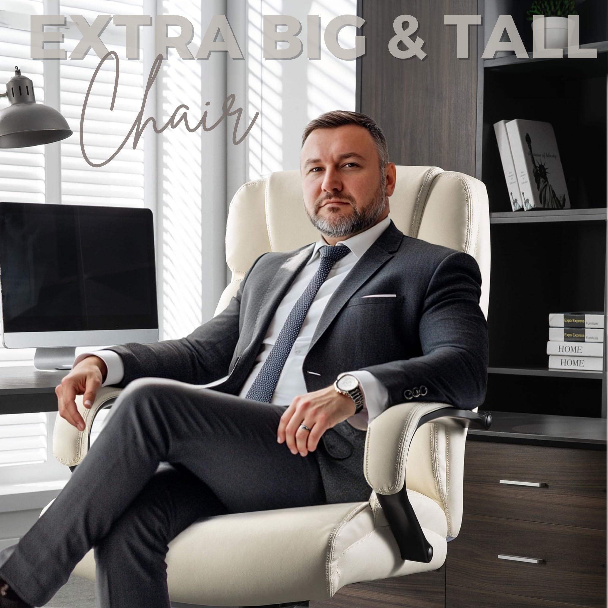 Snapklik.com : 500lbs Ultra Big And Tall Office Chair Extra Wide Large ...