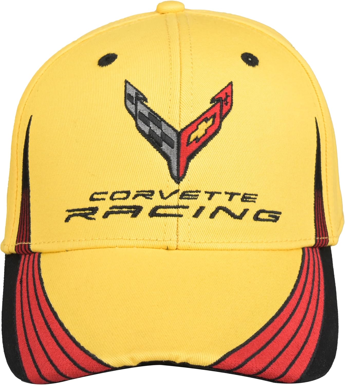 Mid America Motorworks Yellow Racing Hat – C8 Corvette Motorsport Logo ...