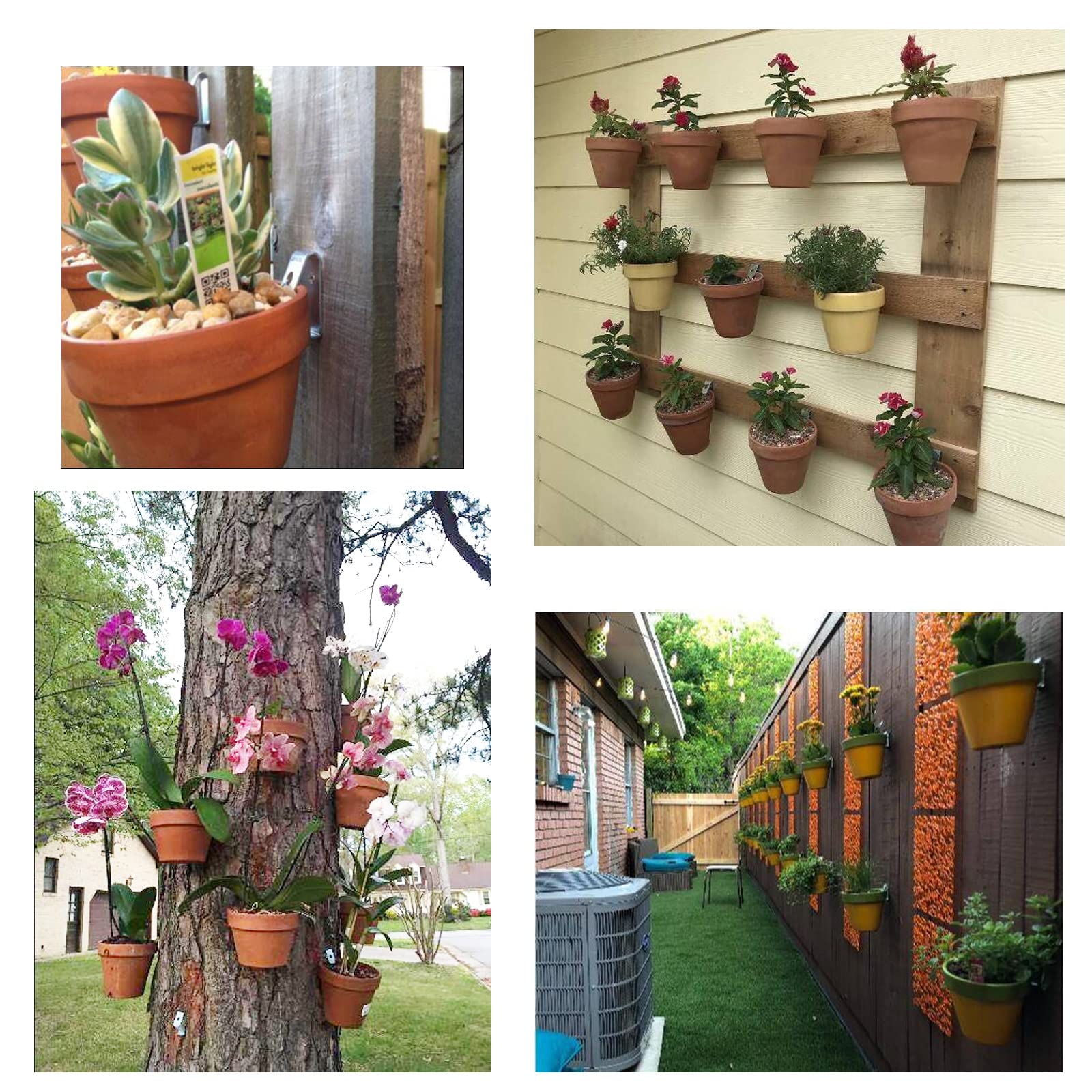 Snapklik.com : Cosmos Pack Of 6 Flower Pot Clips Terracotta Pots ...