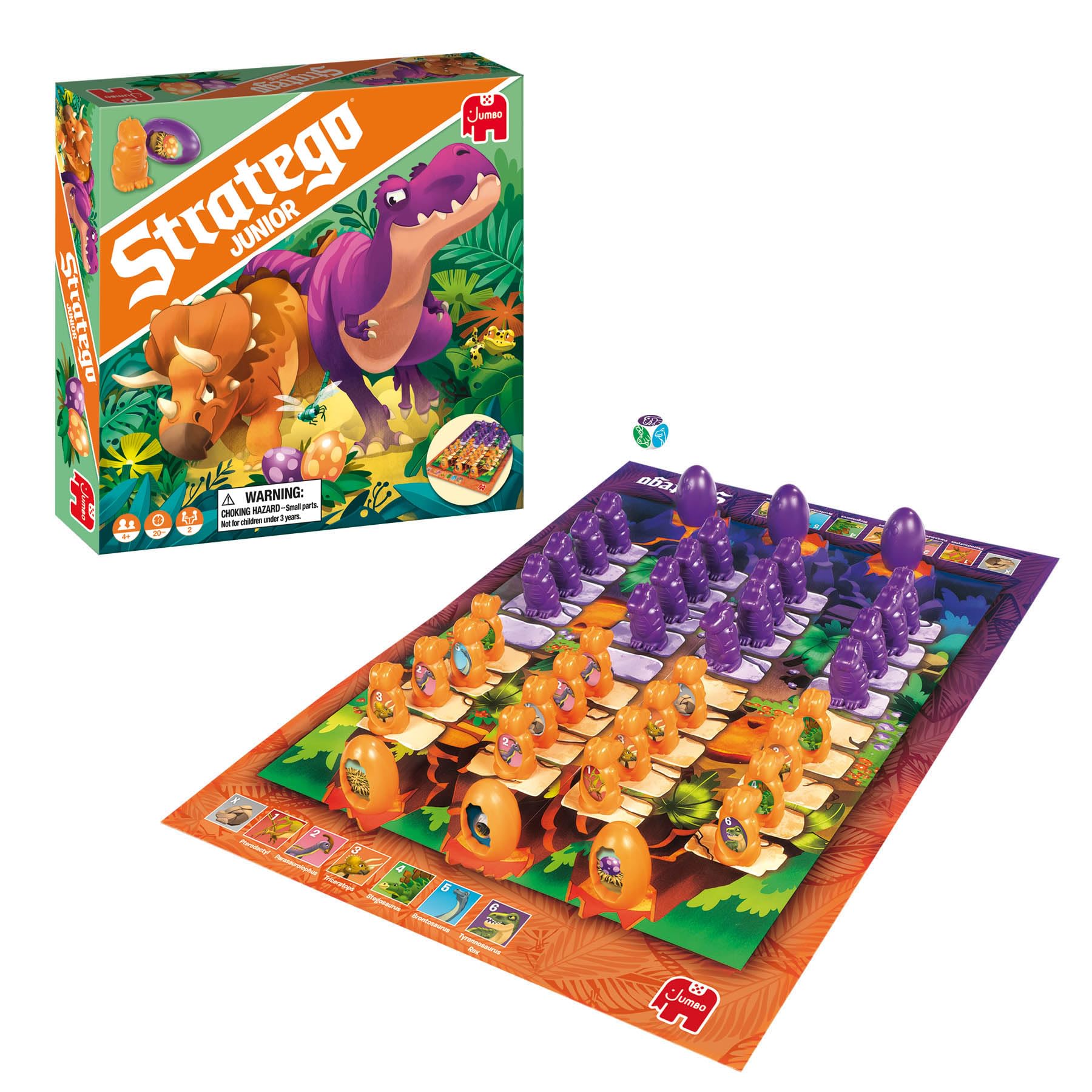 Snapklik.com : Stratego - Junior Dinos, Fun Junior Stratego Version, Strategy Board Game, 2 ...