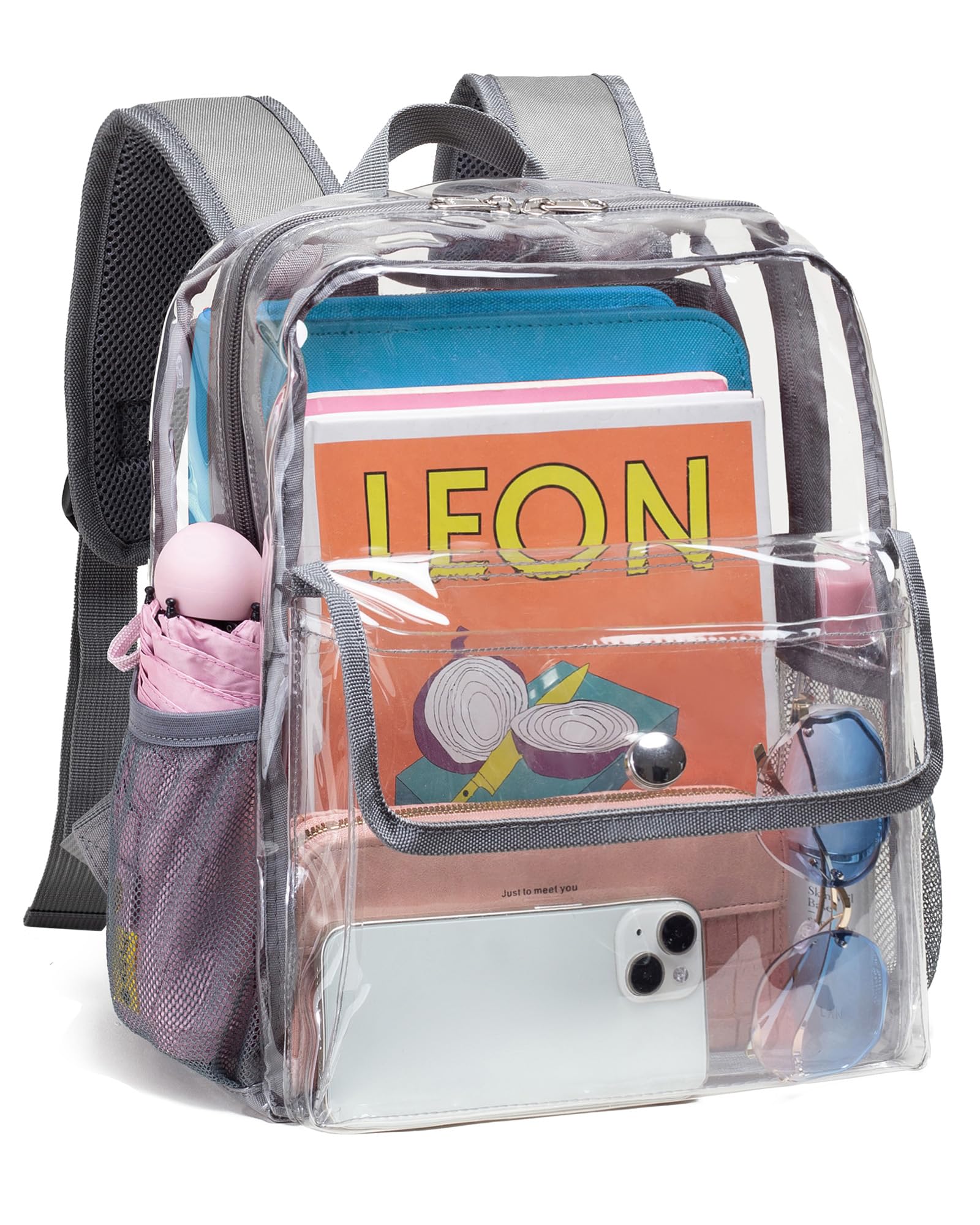 Amazon.com: Vorspack Clear Backpack Stadium Approved - Clear Mini ...