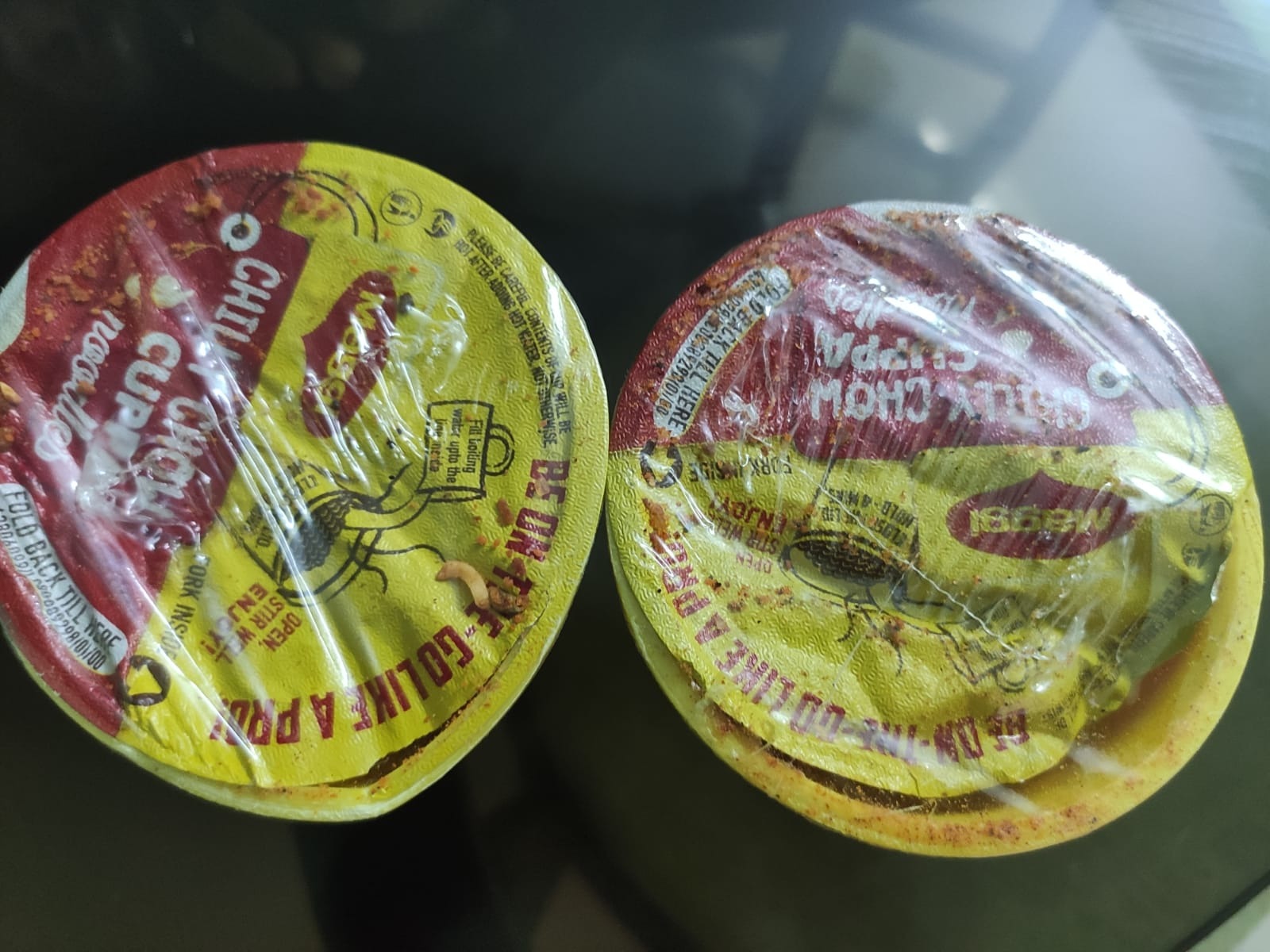 Maggi Nestle Cuppa Noodles, Chilli Chow 70 Grams Cup - Vegetarian ...