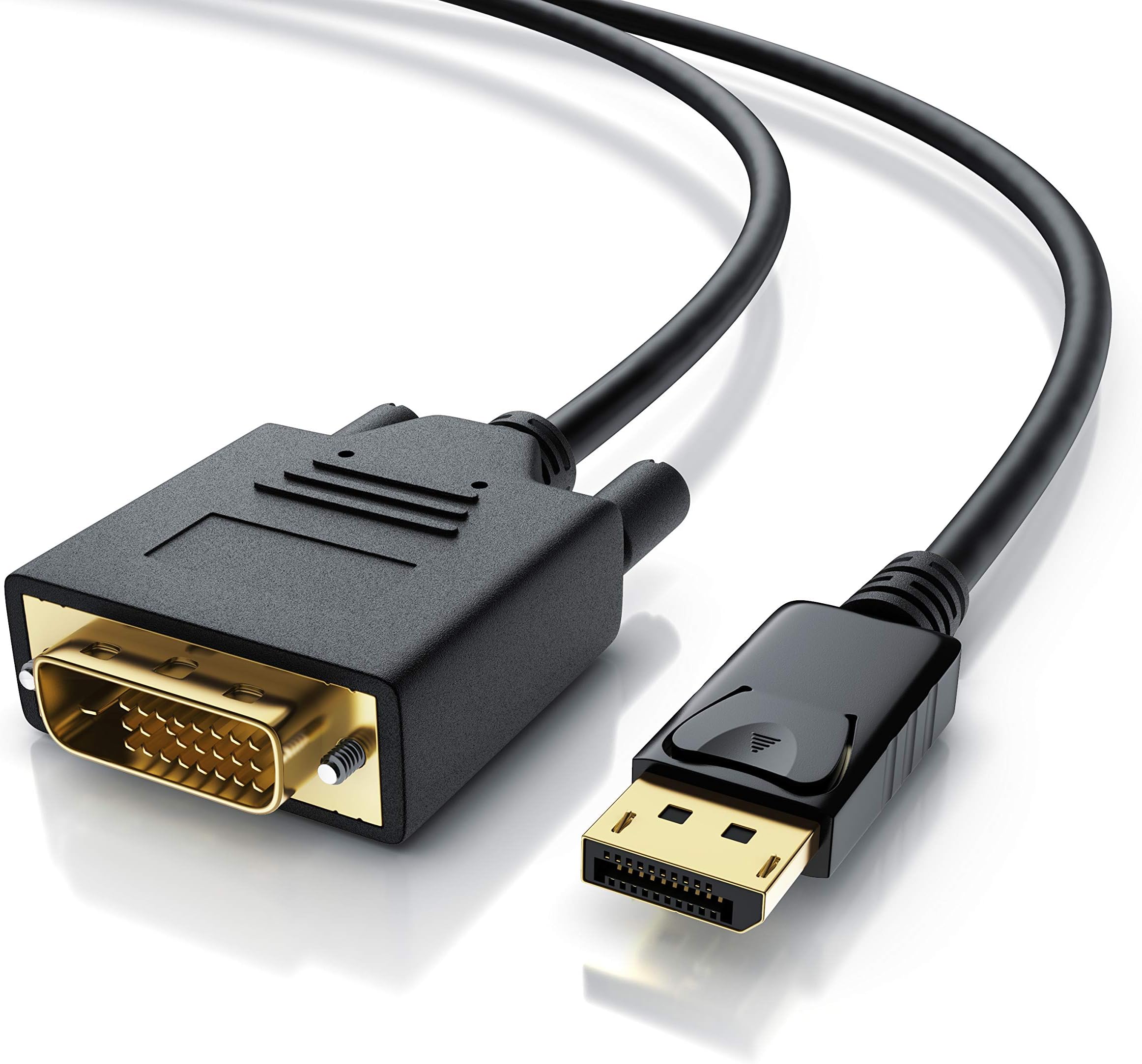 CSL - 2m HQ Premium DisplayPort DP auf DVI Kabel - Zertifiziert HDCP ...