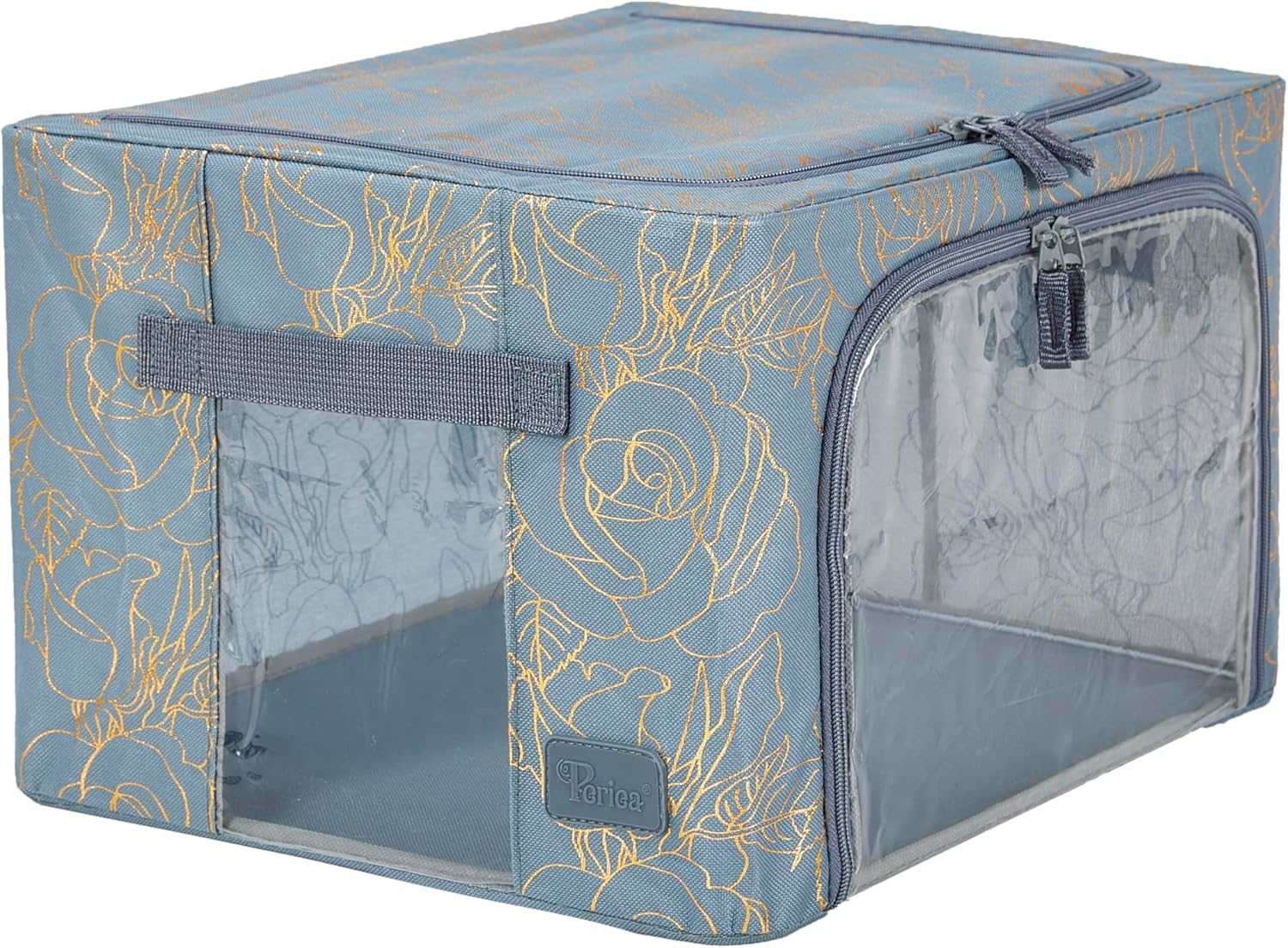Periea ‘Beau’ Folding Collapsible Stackable Fabric Home Storage Boxes ...