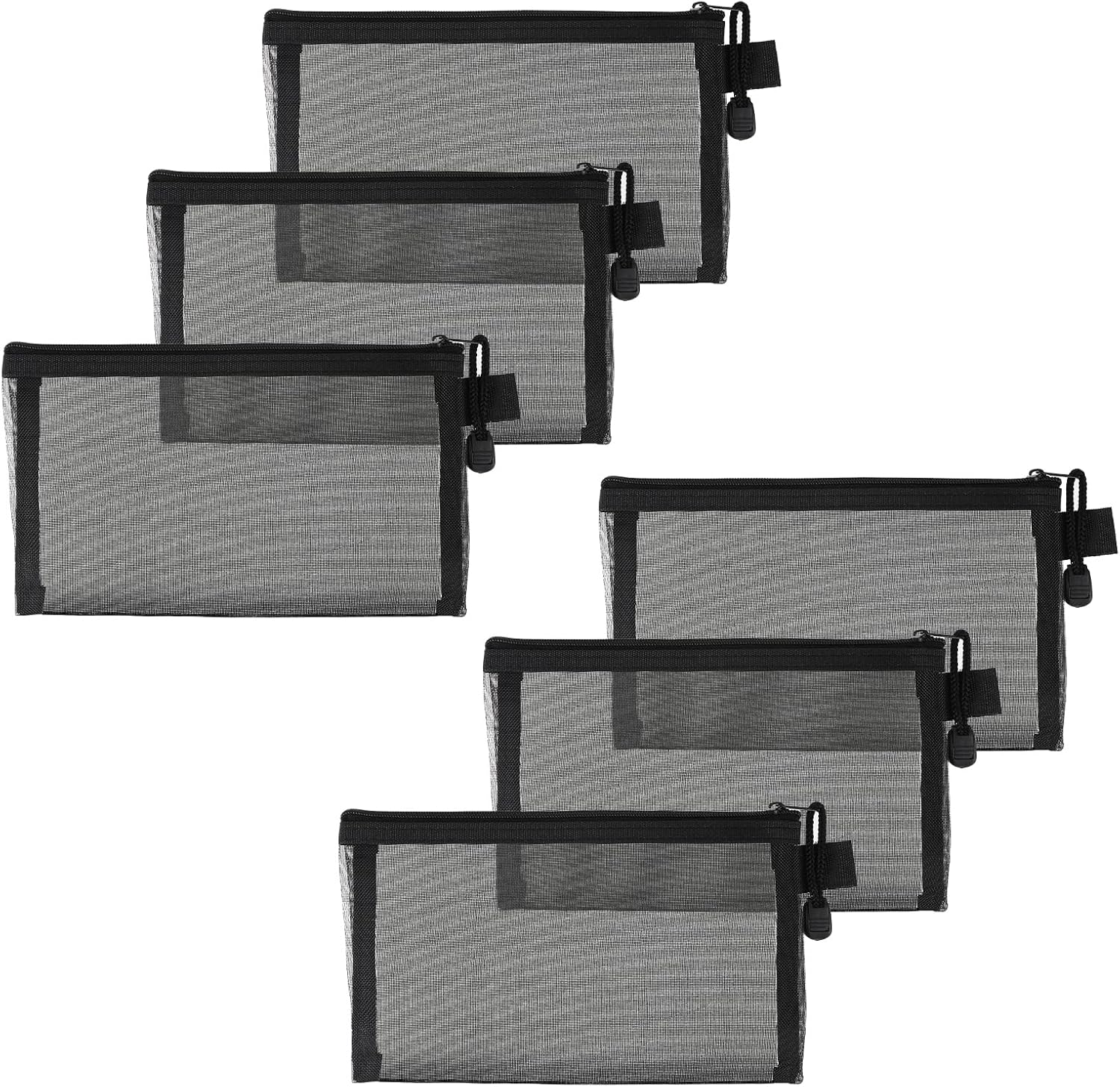 Amazon.com: KALIONE 6 Pcs Small Mesh Cosmetic Bags with Zipper, Nylon ...