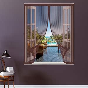 Fly Screen for Windows, 135 x 85 cm, Mosquito Screen, Window Gauze, Fly ...