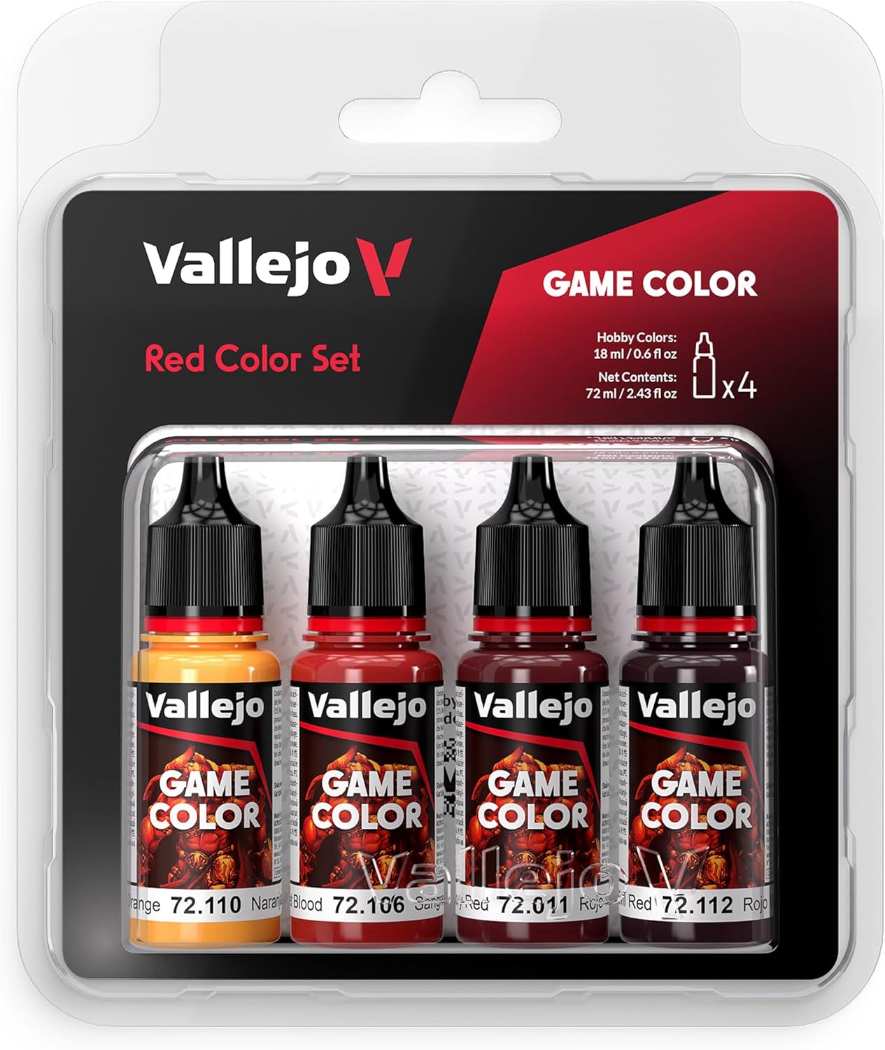 Amazon.com: Vallejo Red Color Set, 4pc : Arts, Crafts & Sewing