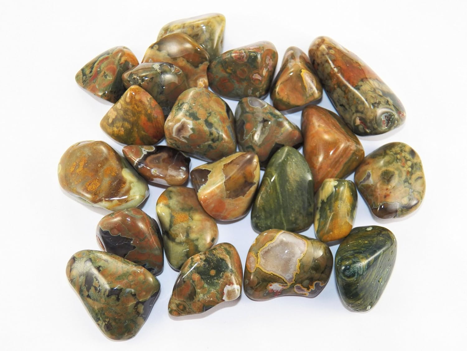 Amazon.com: Fundamental Rockhound Products: 1/2 Lb Rainforest Jasper ...
