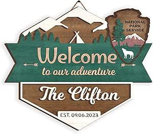 Amazon.com: CustomizeAF Personalized Wooden 2-Layer Wood Sign, Gift ...