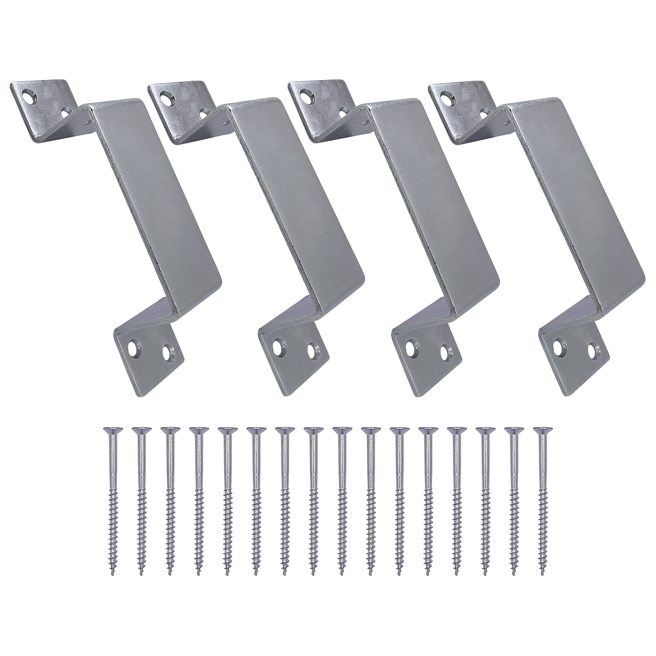 Amazon.com: 4 Pack Heavy Duty 2x4 Door Barricade Brackets |1 Pair ...