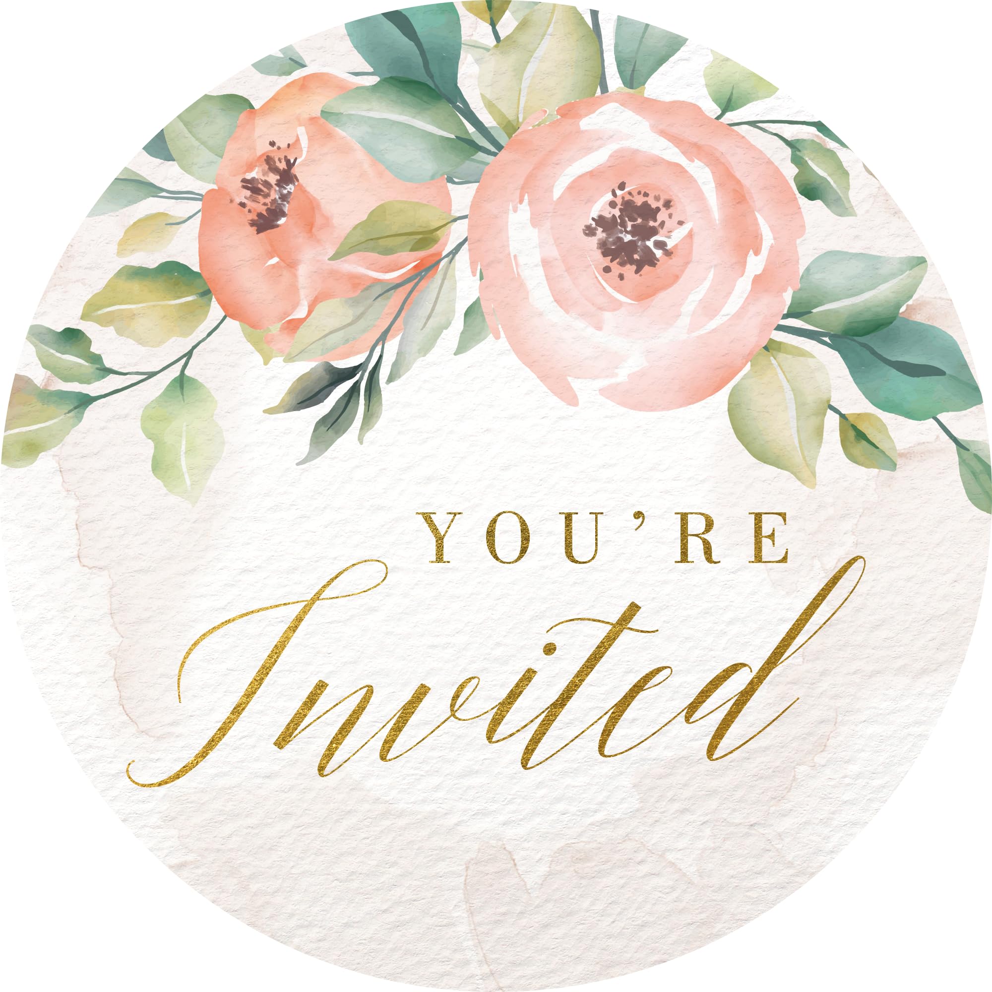 Amazon.com: Mobiusea Creation Pink Floral Wedding Invitation Stickers ...