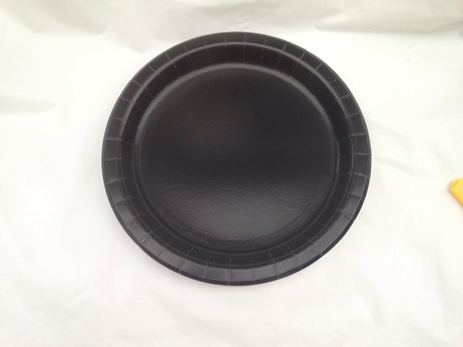 64 x black paper plates disposible - 23 cm / 9 inchs for all occasions ...